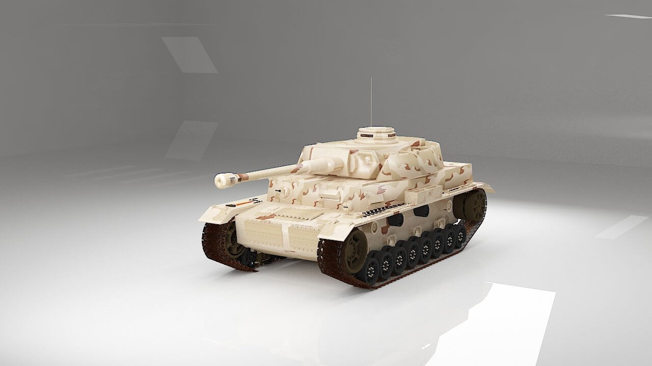 Military Tank - 3D Model by davedtaylor