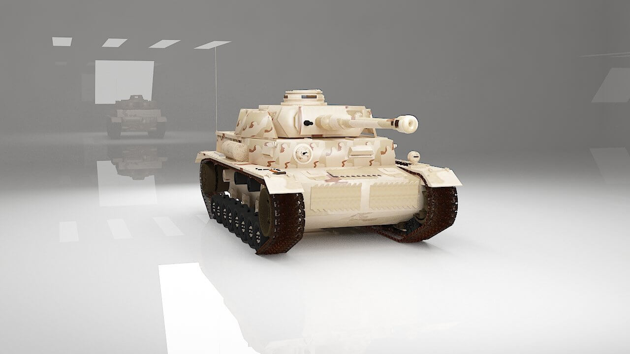 Military Tank - 3D Model by davedtaylor