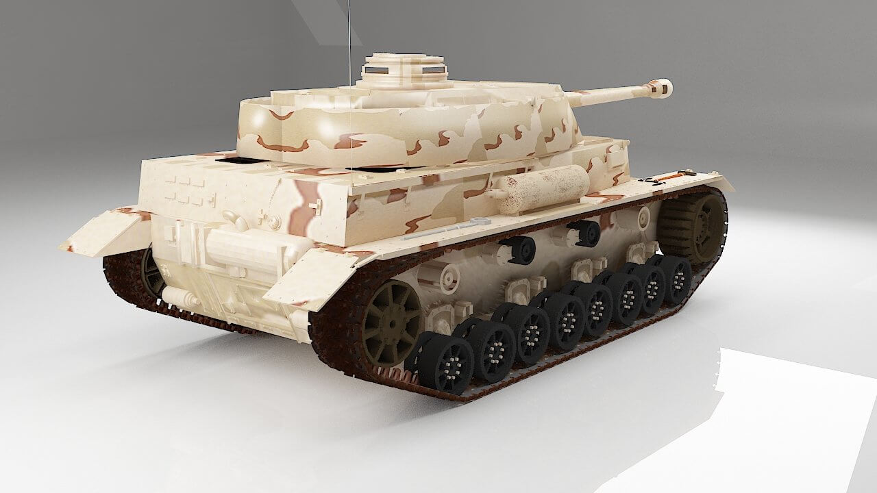 Military Tank - 3D Model by davedtaylor