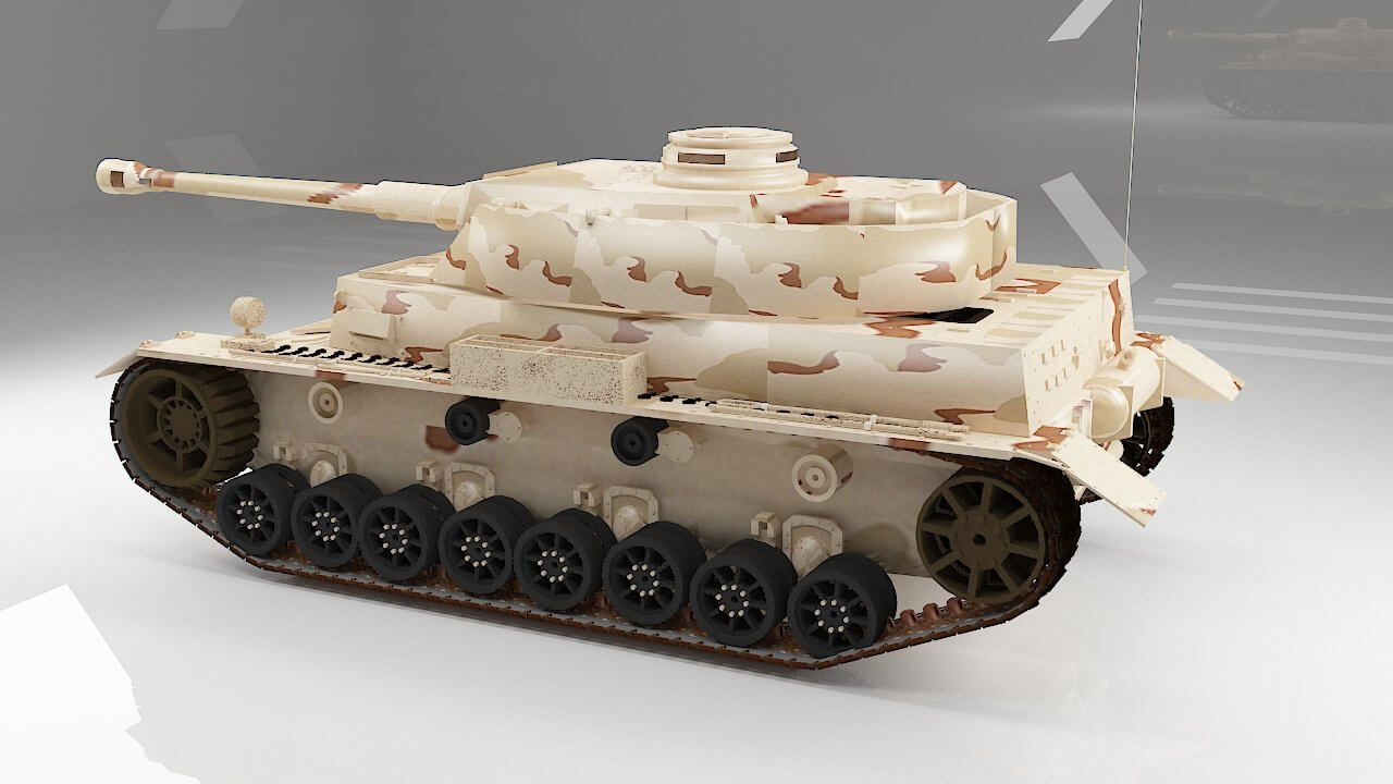 Military Tank - 3D Model by davedtaylor