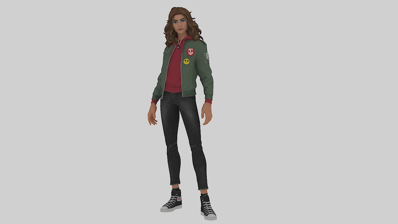 MJ from Spider Man - 3D Model by davedtaylor