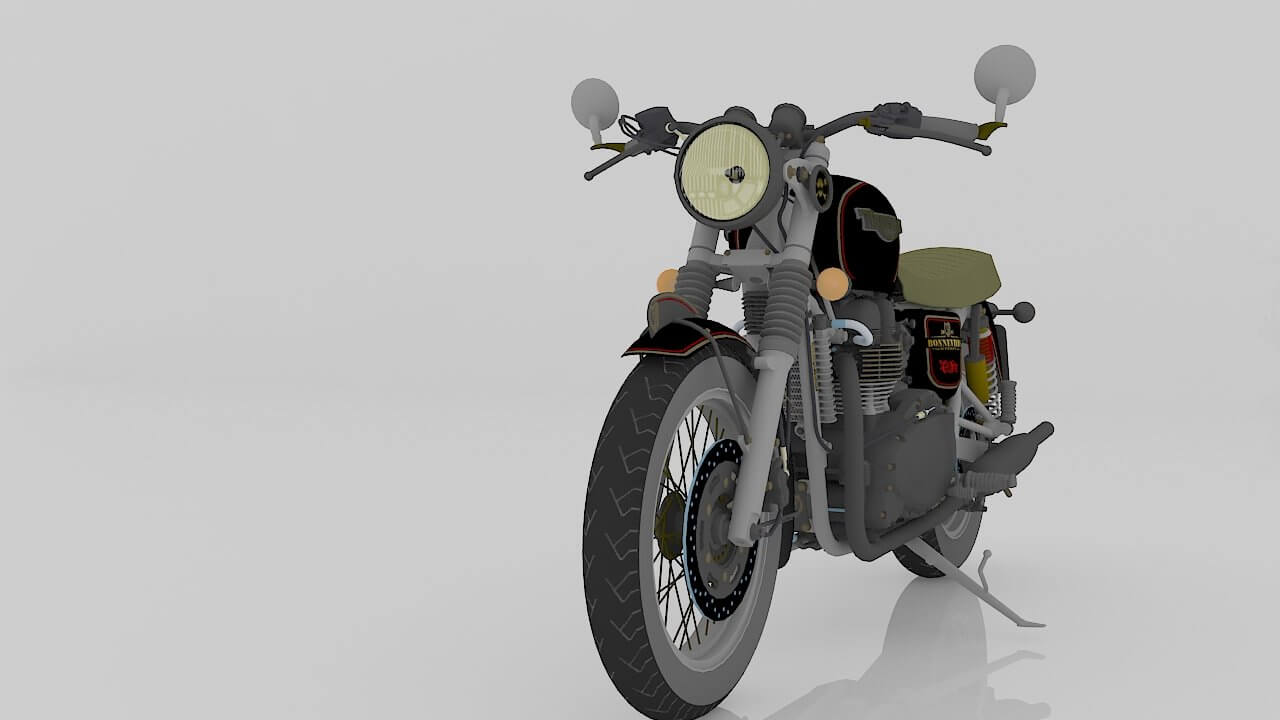 Motorcycle - 3D Model by davedtaylor