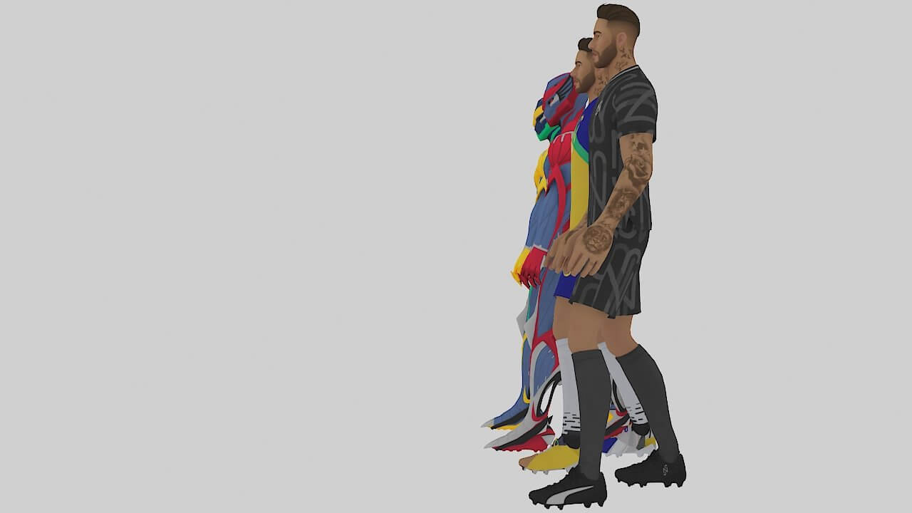 Neymar Jr - 3D Model by davedtaylor