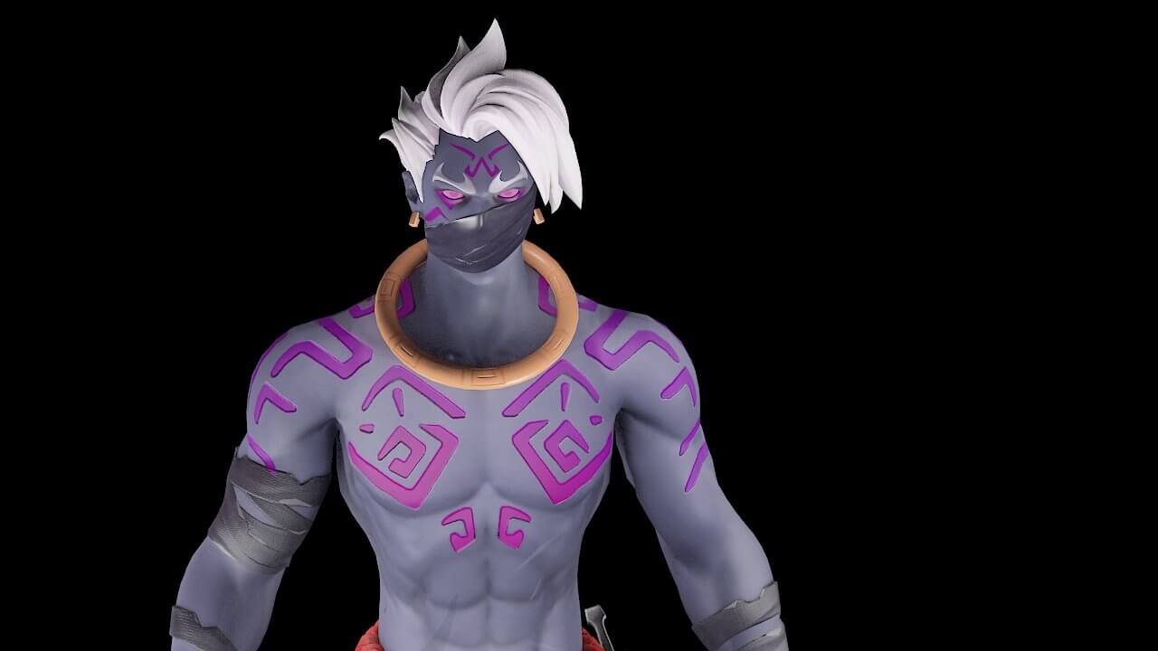 Raz Human and Dark - 3D Model by davedtaylor