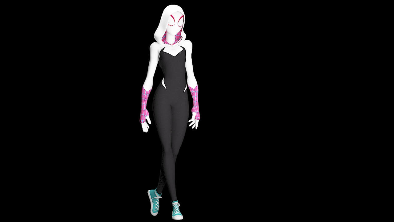 Spider-Gwen 3D Model by davedtaylor