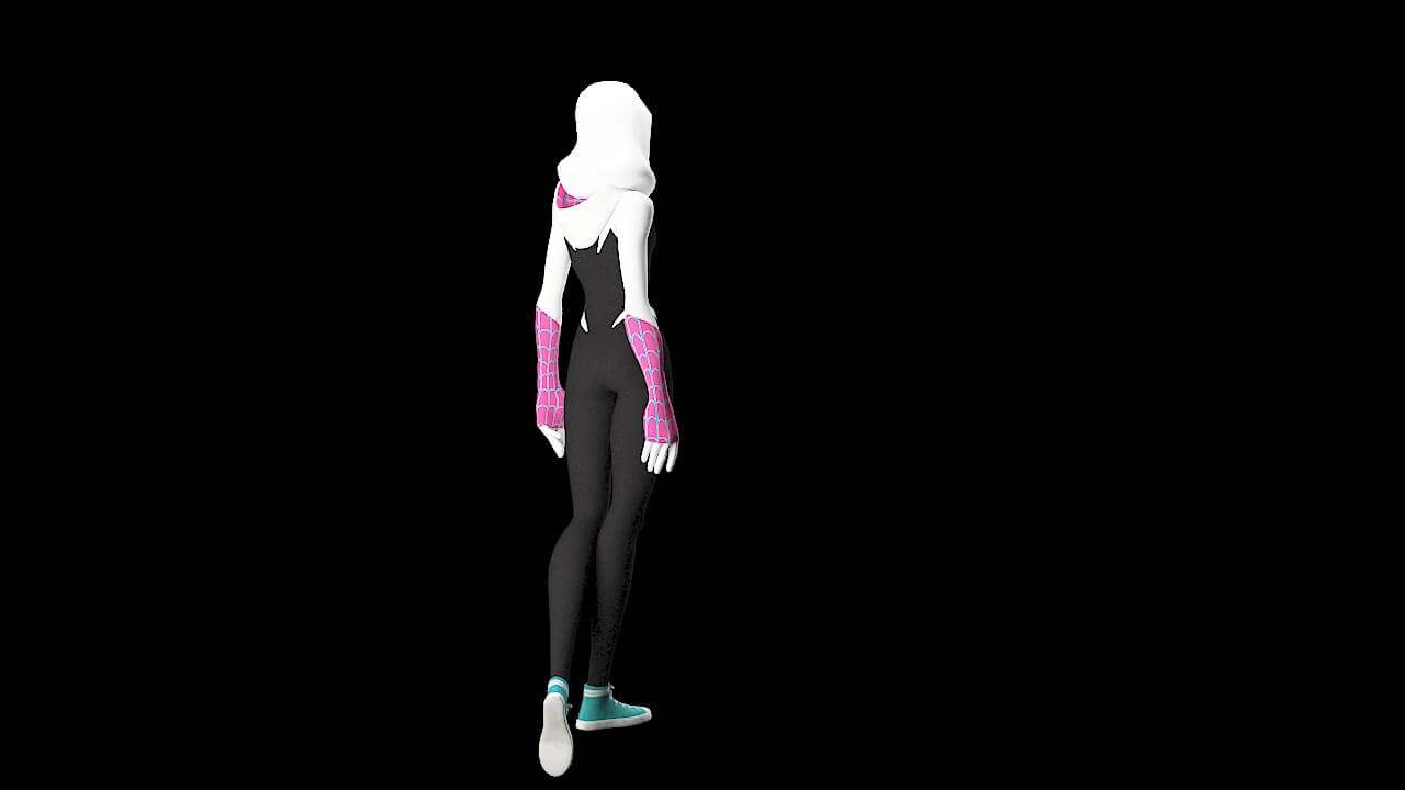 Spider Gwen 3d Model By Davedtaylor