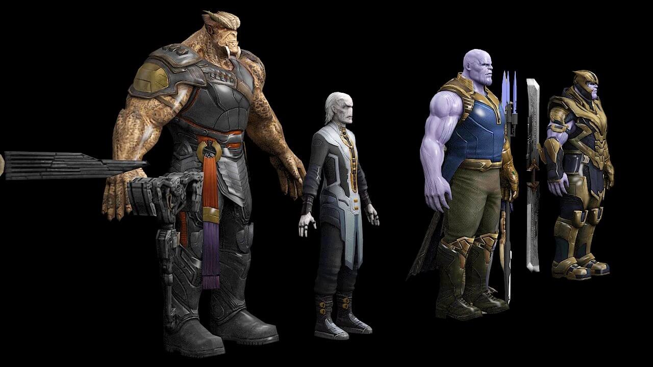 Thanos Team - 3D Model by davedtaylor