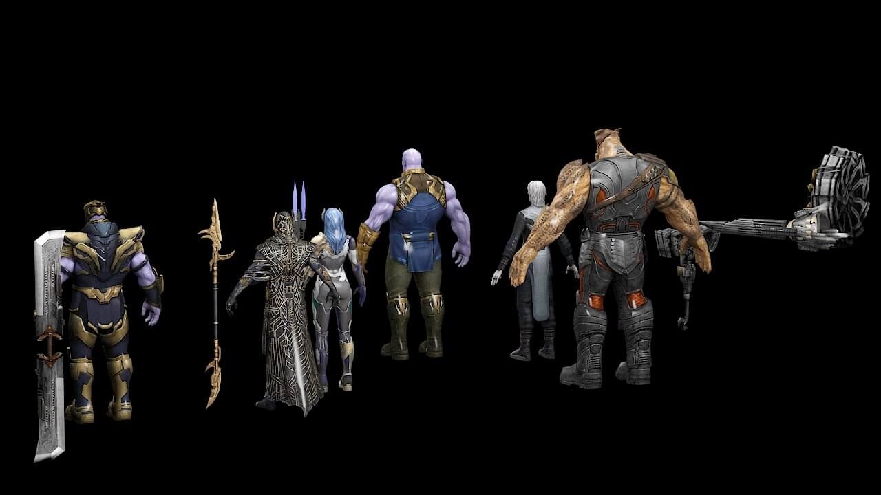 Thanos Team - 3D Model by davedtaylor
