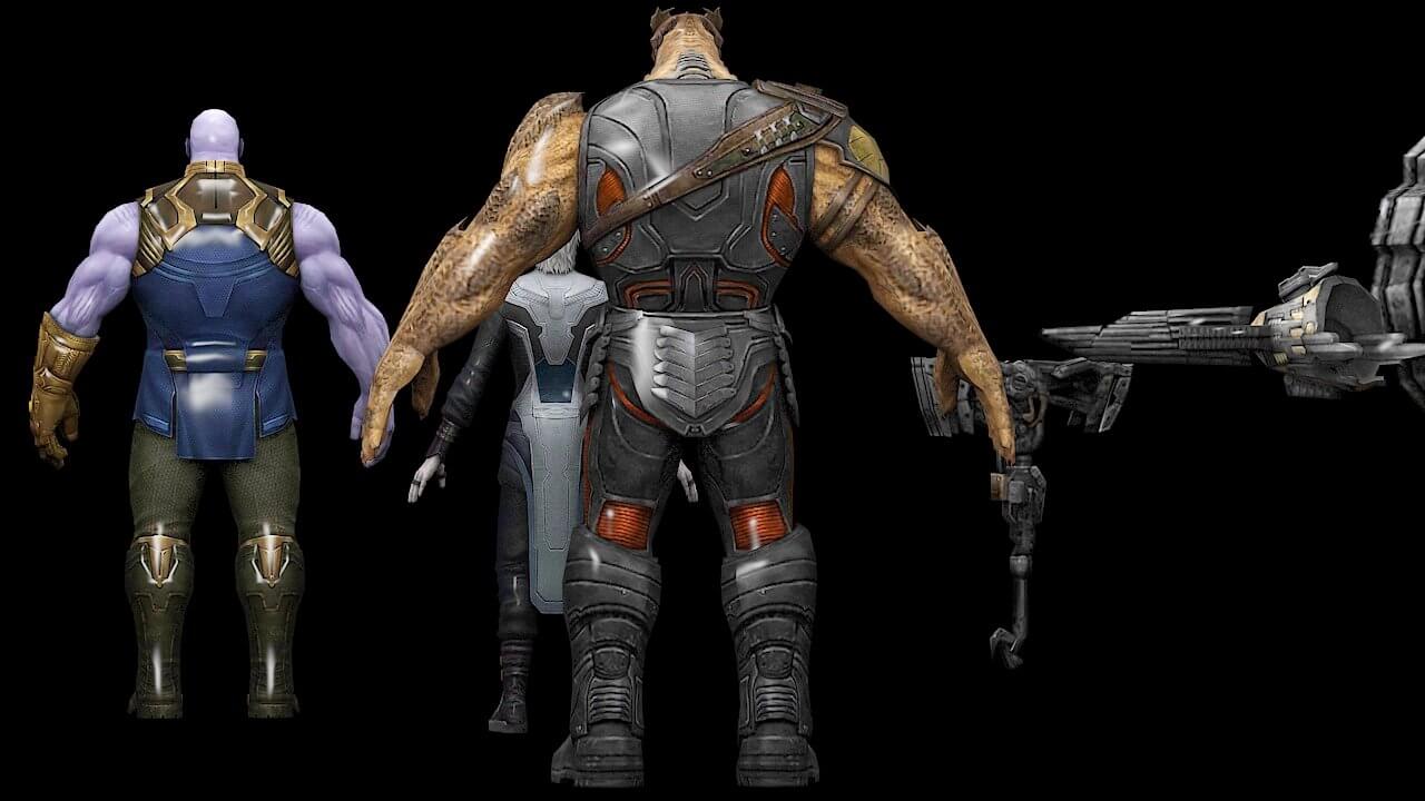 Thanos Team - 3D Model by davedtaylor