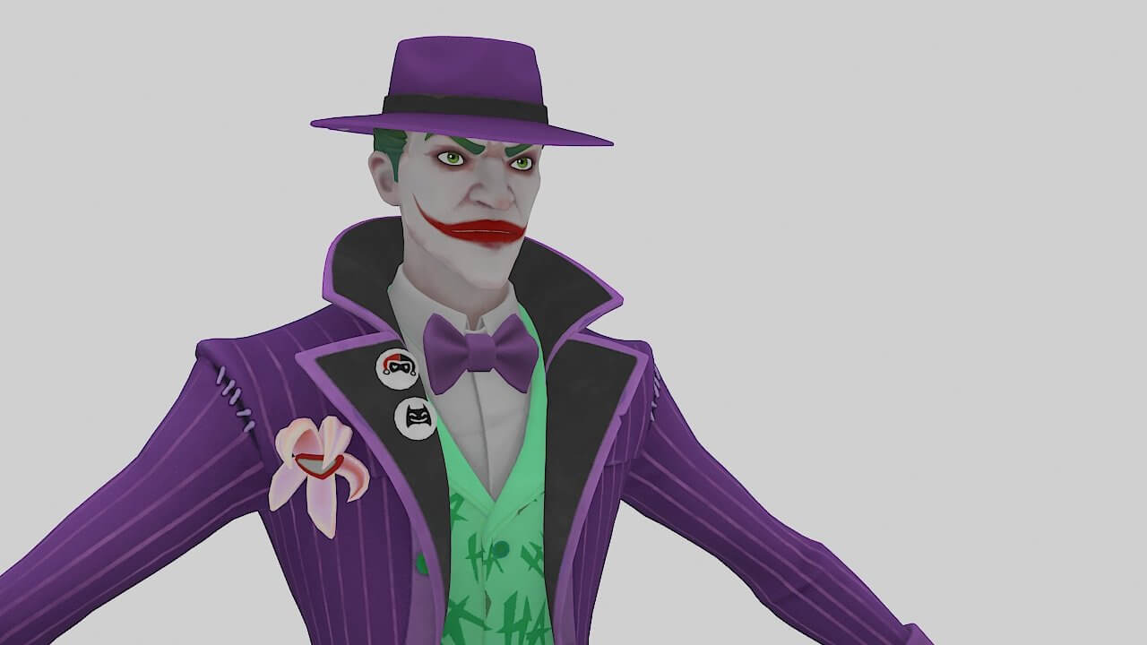 The Joker - 3D Model by davedtaylor