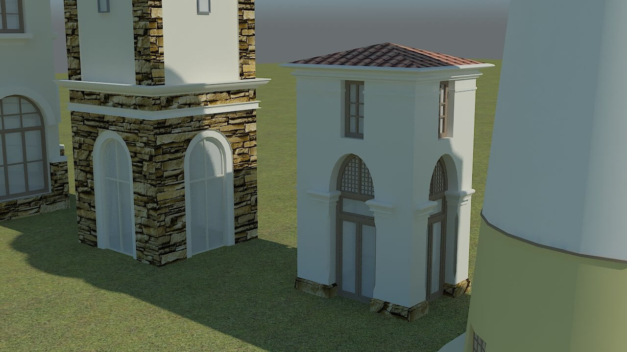 Towers - 3D Model by davedtaylor