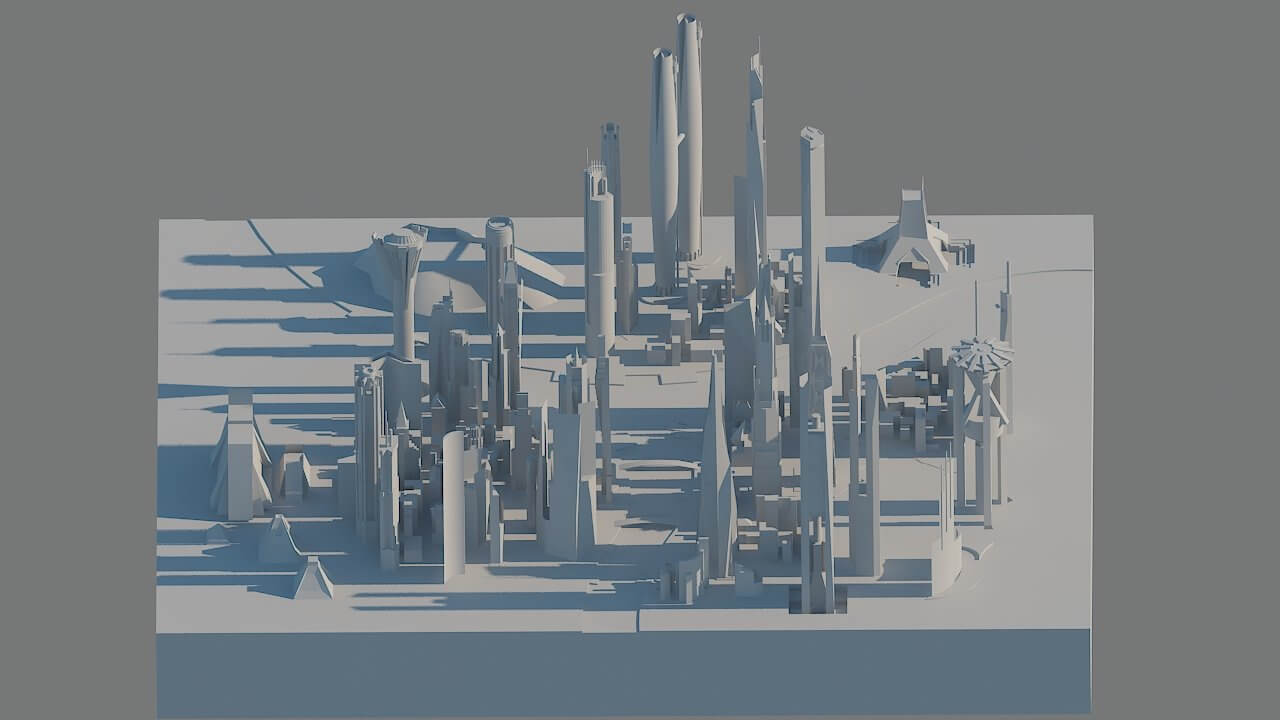 Towers - 3D Model by davedtaylor