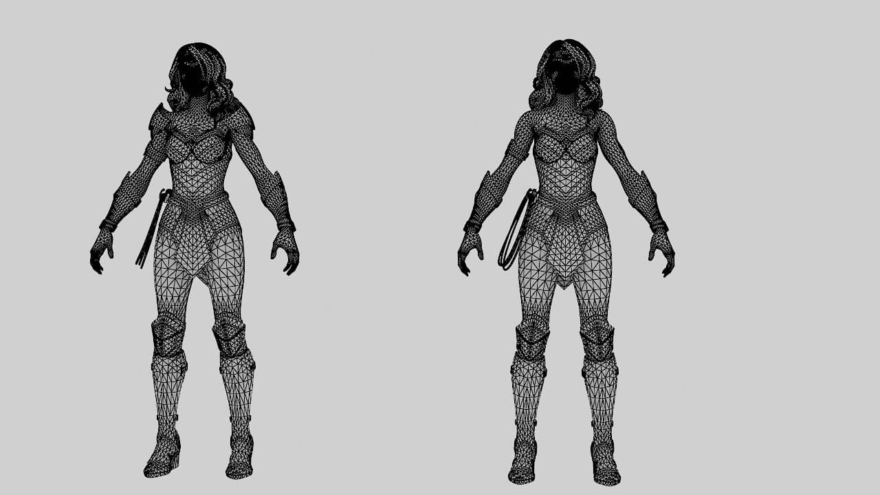 Wonder Woman - 3D Model by davedtaylor