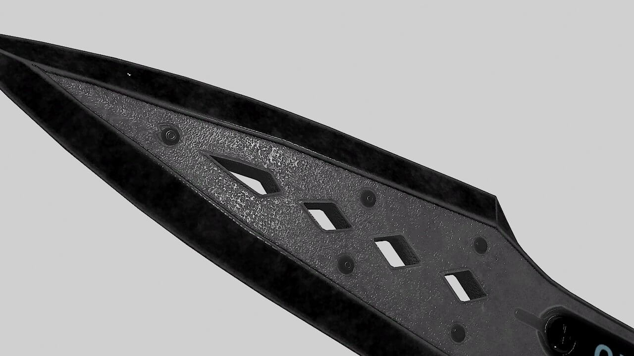 Wraith Heirloom Ninja Knife - 3D Model by davedtaylor