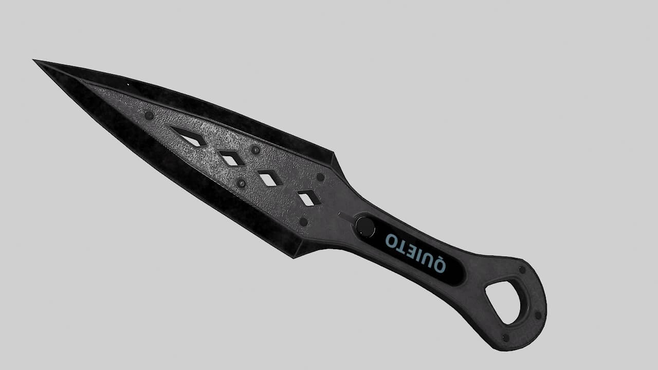 Wraith Heirloom Ninja Knife - 3D Model by davedtaylor