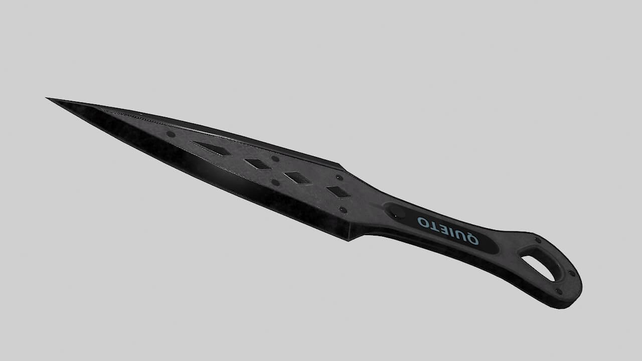 Wraith Heirloom Ninja Knife - 3D Model by davedtaylor