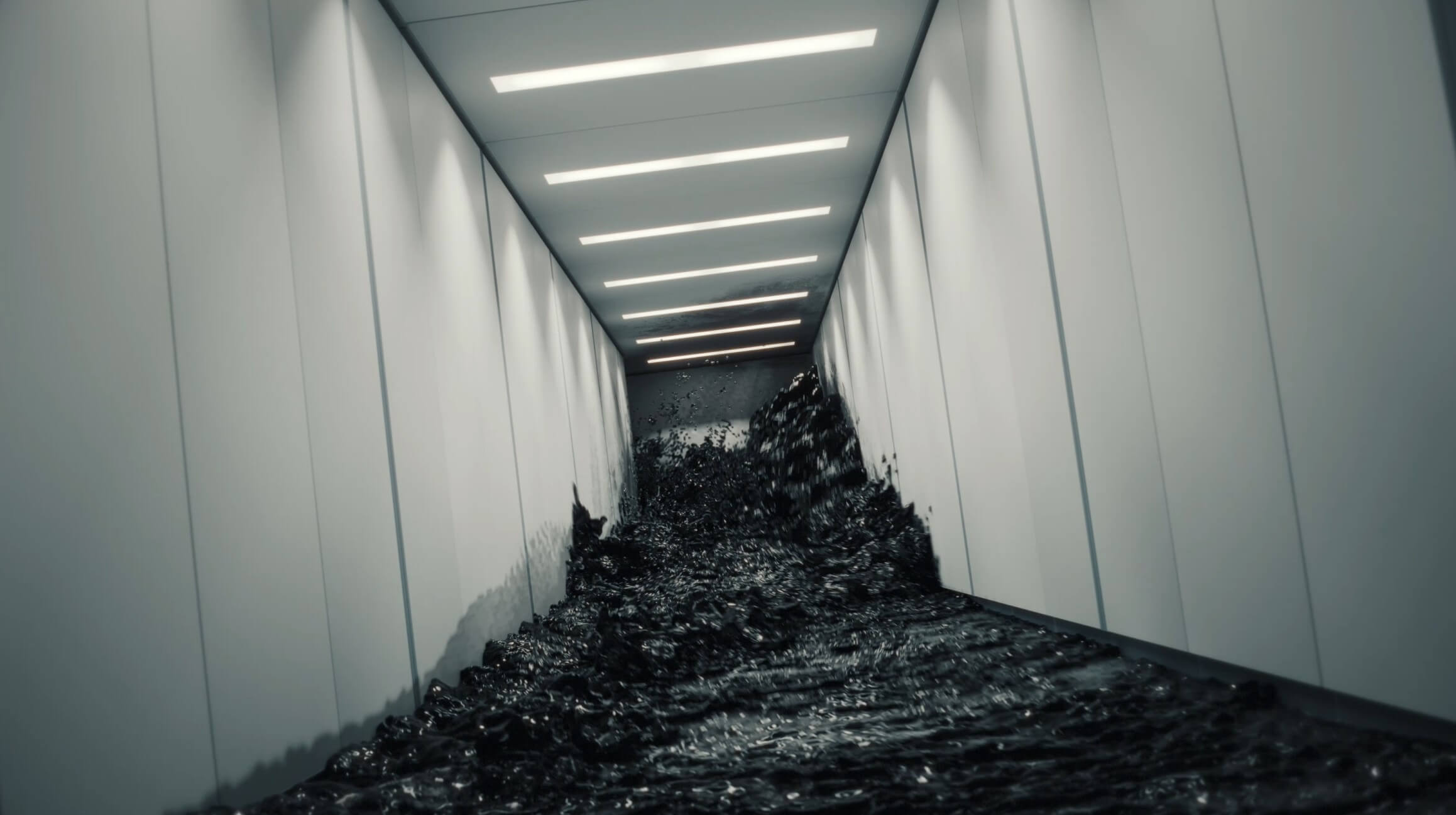 Severance - Slime Corridor 3D Render, Digital Art by davesujono