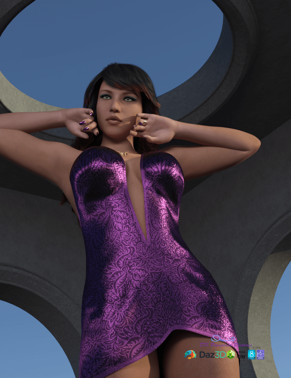 Wanda Portrait Series 01 3D Render, Digital Art by DaveTheVoice