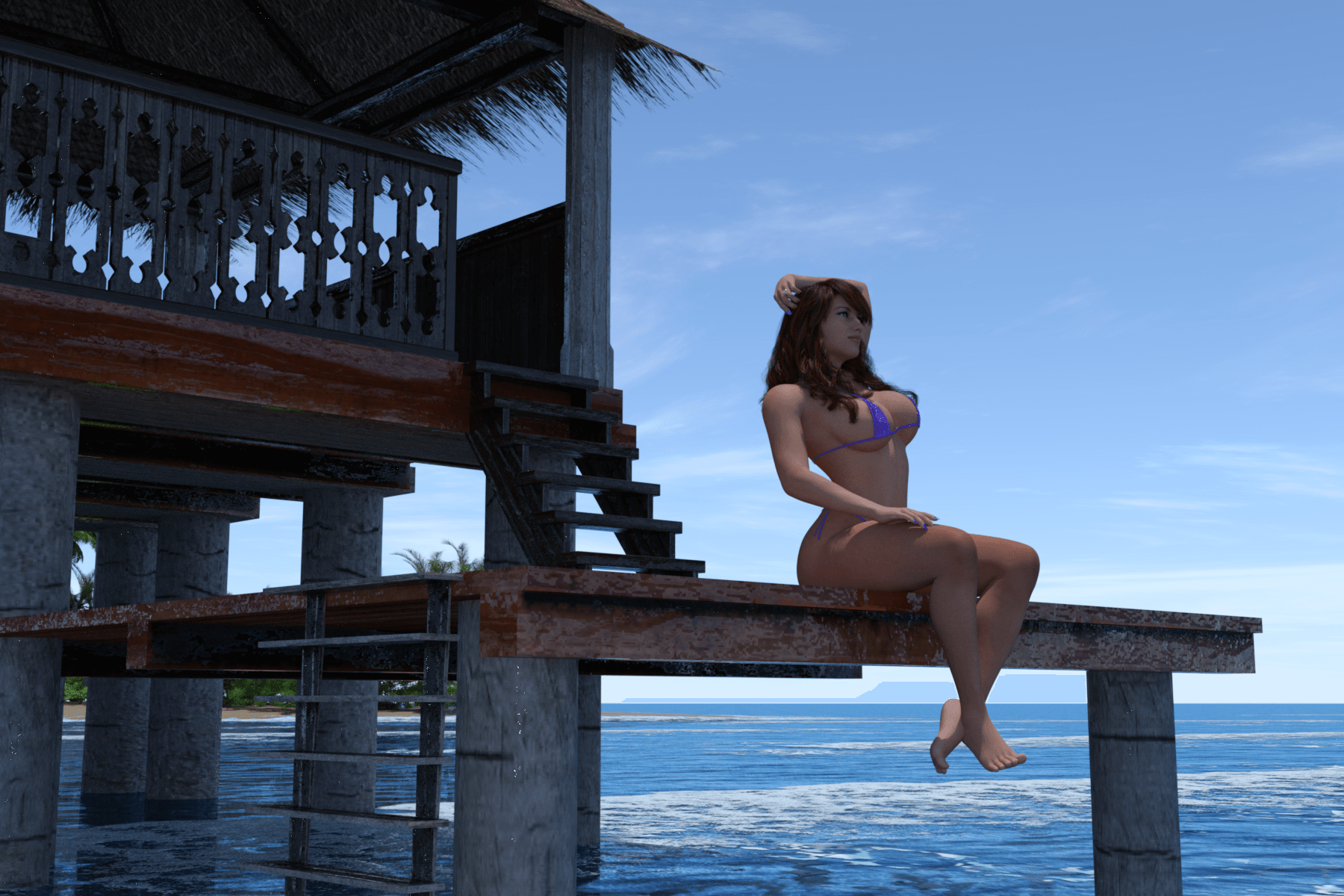 Wanda Portrait Series 02 3D Render, Digital Art by DaveTheVoice