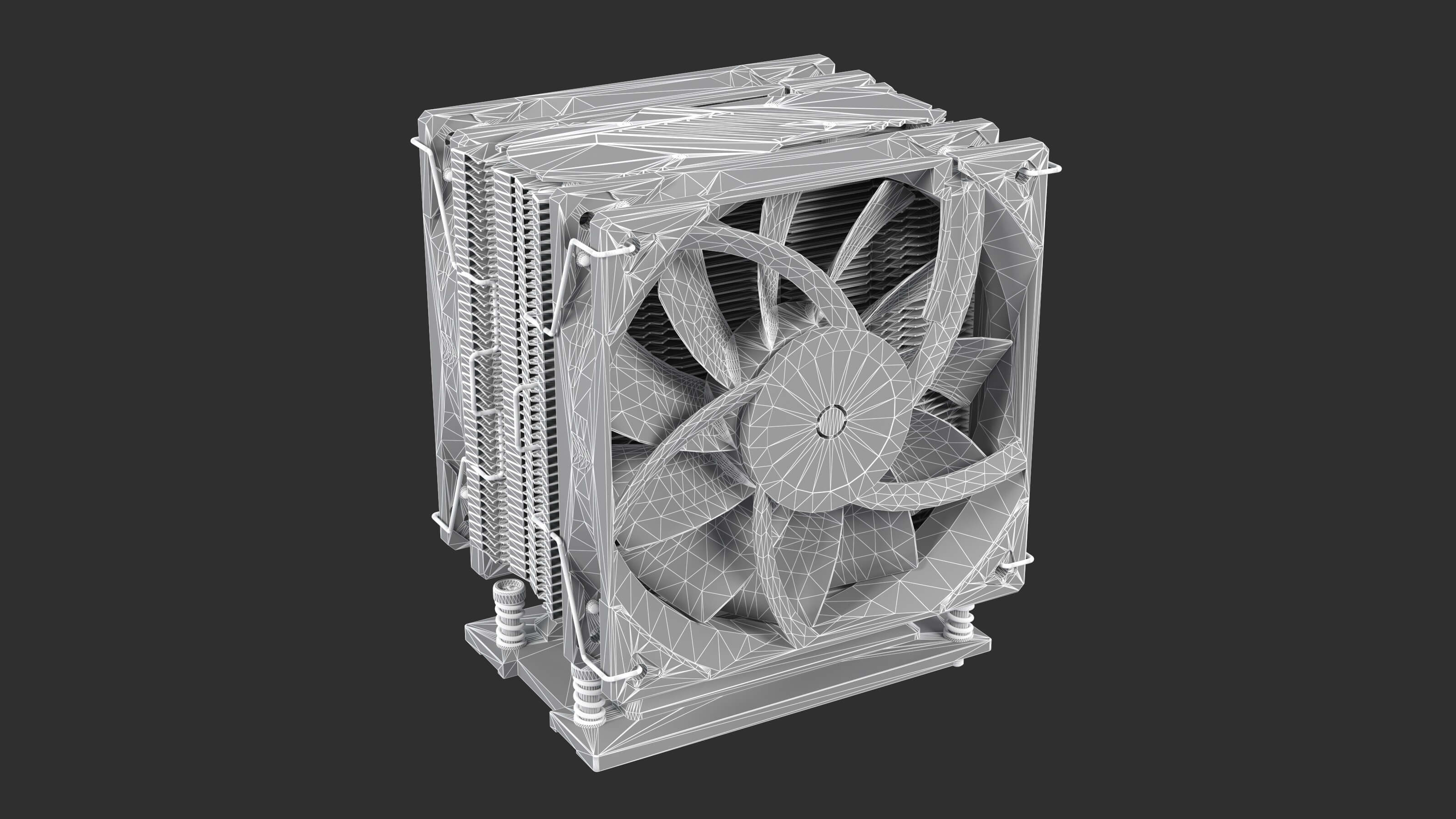 CPU Cooler Heatsink - 3D Model by daviddanji