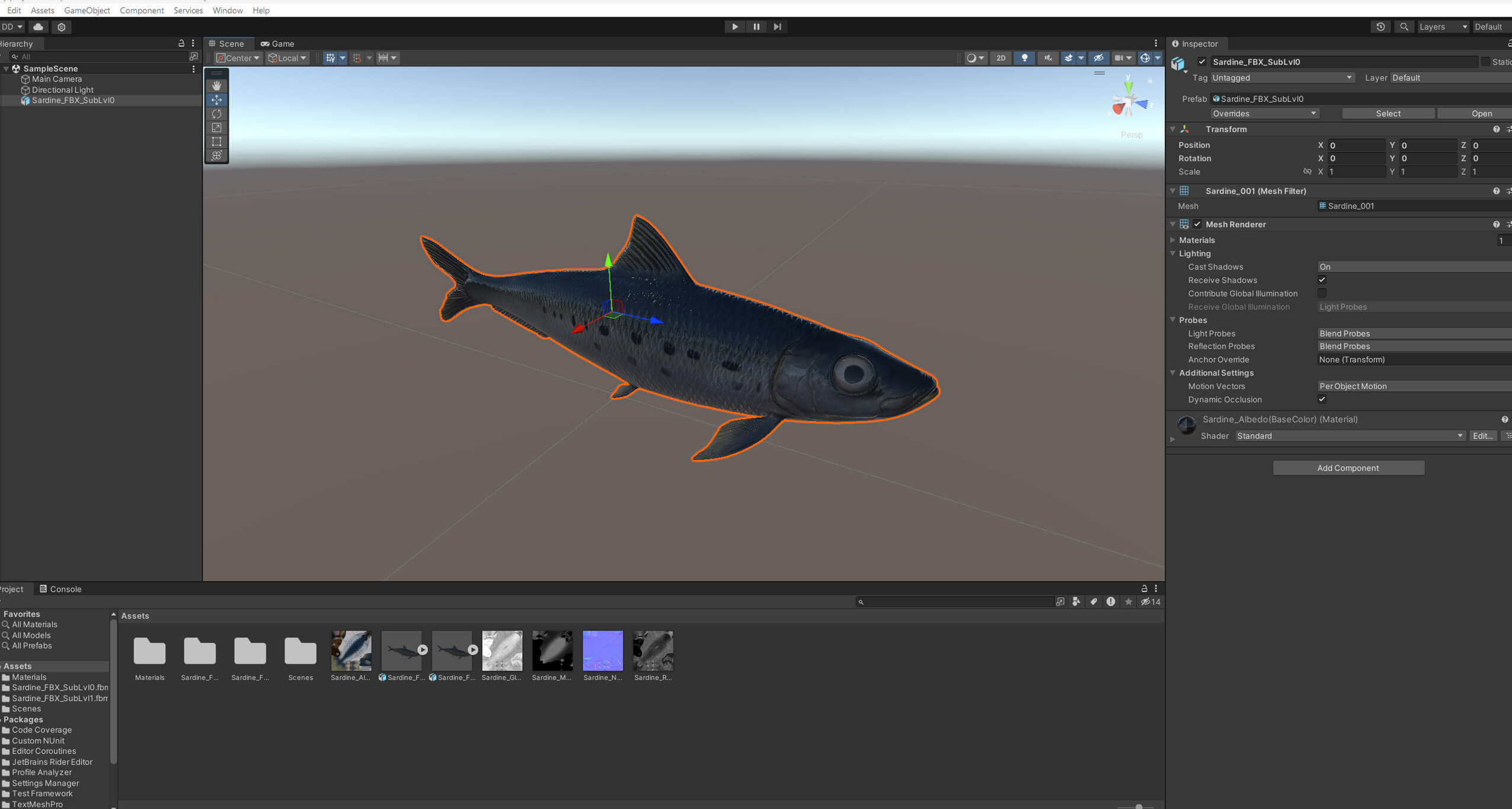 Sardine Fish - 3D Model by daviddanji