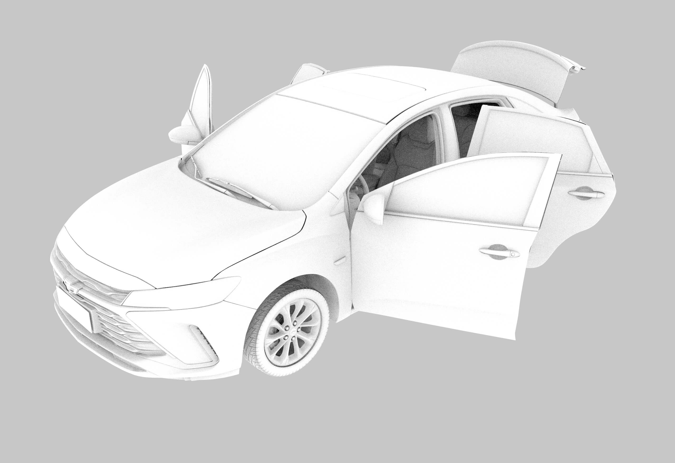 Chevrolet Monza 2023 - 3D Model by davidson