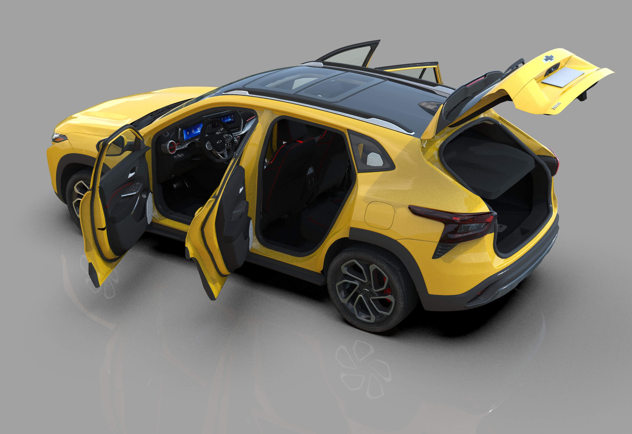 Chevrolet Trax RS 2023 HQ Interior - 3D Model by davidson
