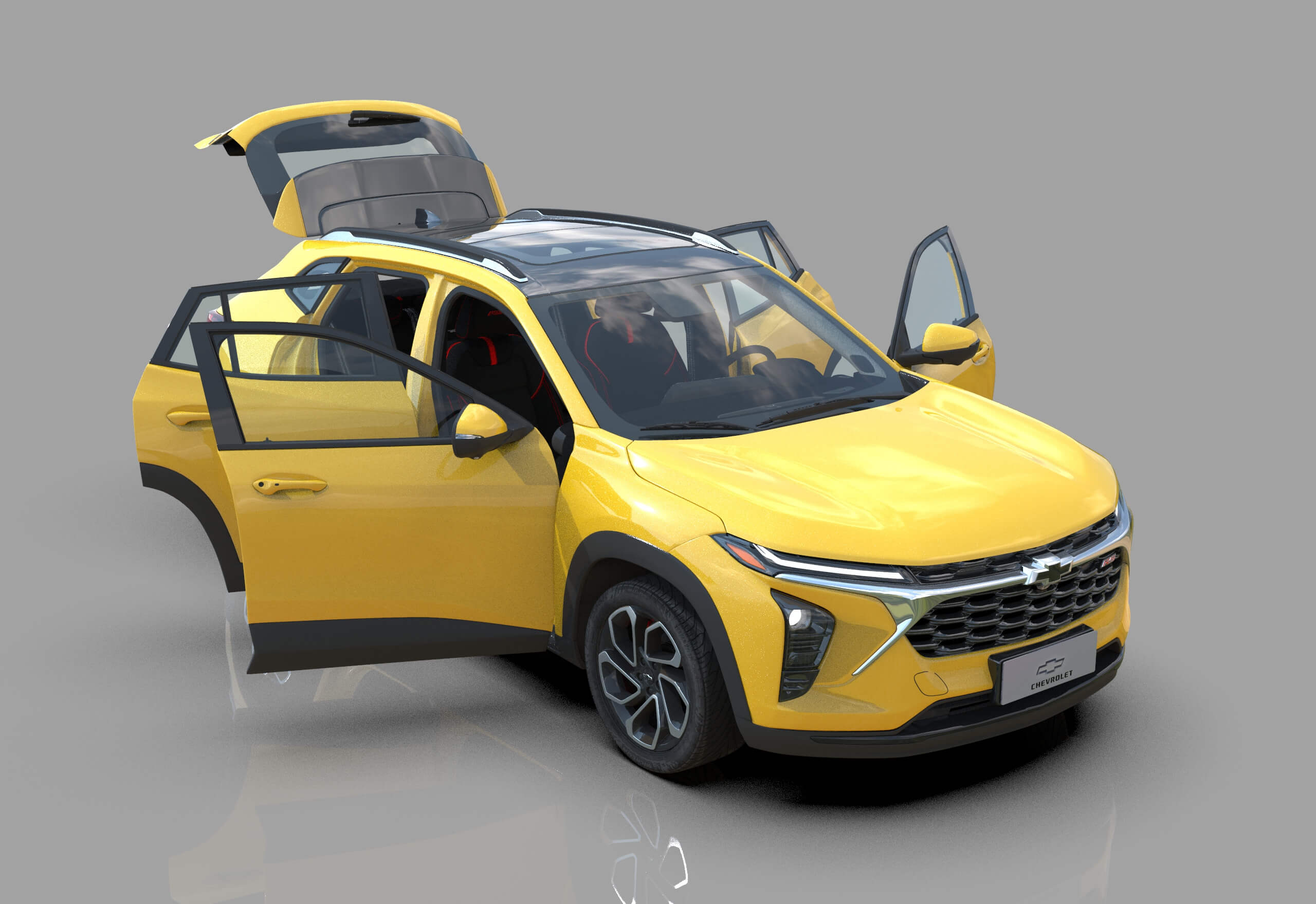 Chevrolet Trax RS 2023 HQ Interior - 3D Model by davidson