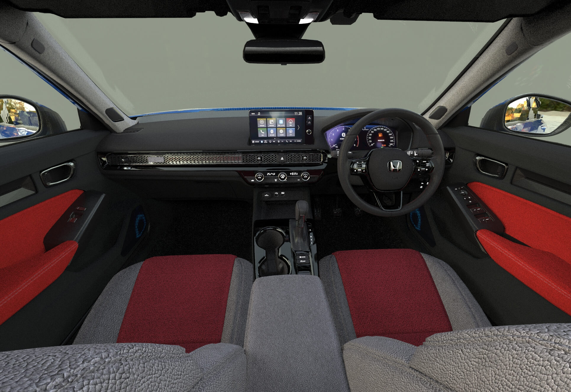 Honda Civic Hatchback Mugen Bodykit 2022 HQ Interior - 3D Model by davidson