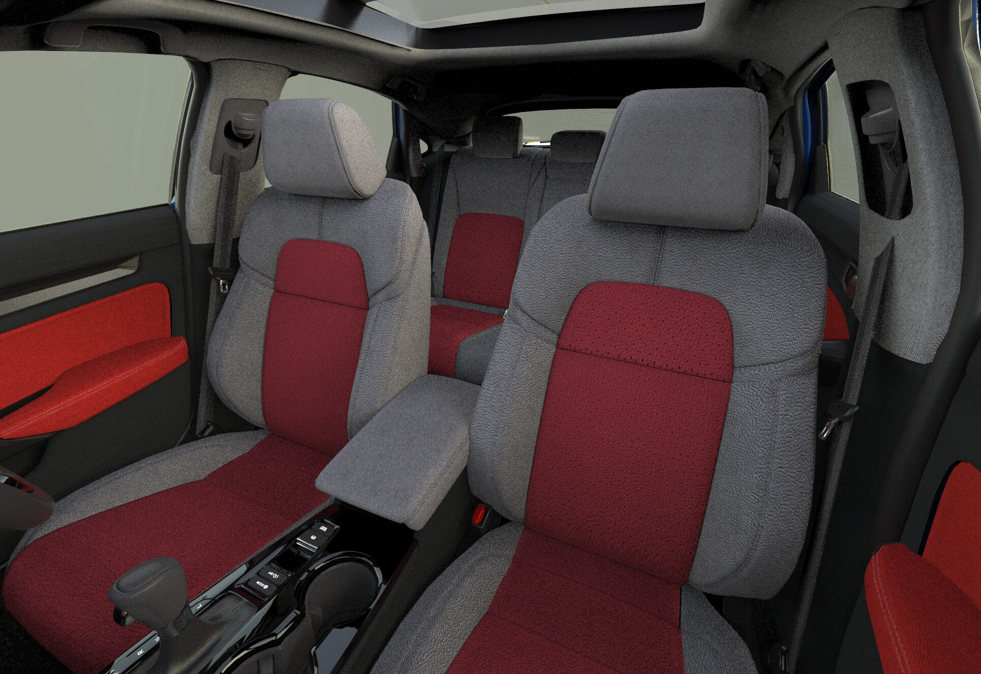 Honda Civic Hatchback Mugen Bodykit 2022 HQ Interior - 3D Model by davidson