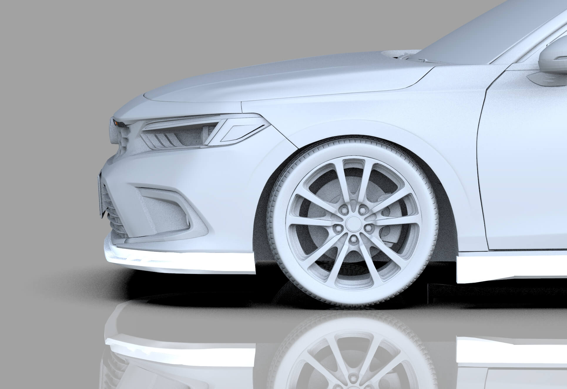 Honda Civic Hatchback Mugen Bodykit 2022 HQ Interior - 3D Model by davidson