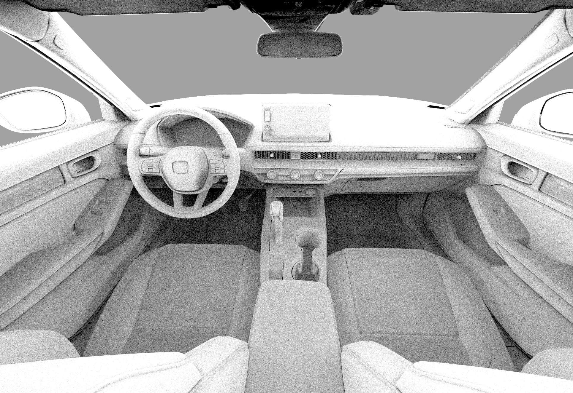 Honda Civic Hatchback Mugen Bodykit 2022 HQ Interior - 3D Model by davidson