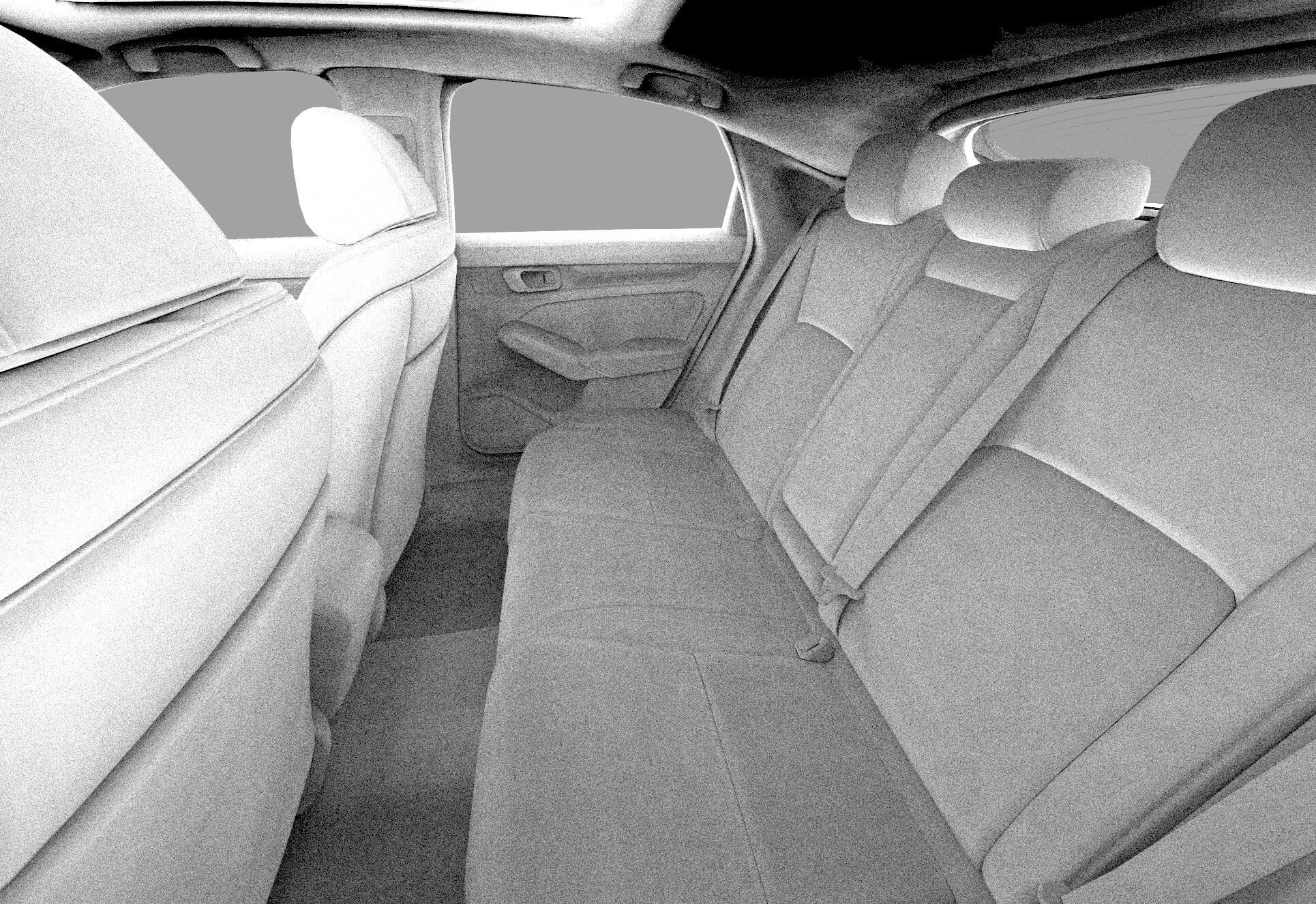 Honda Civic Hatchback Mugen Bodykit 2022 HQ Interior - 3D Model by davidson