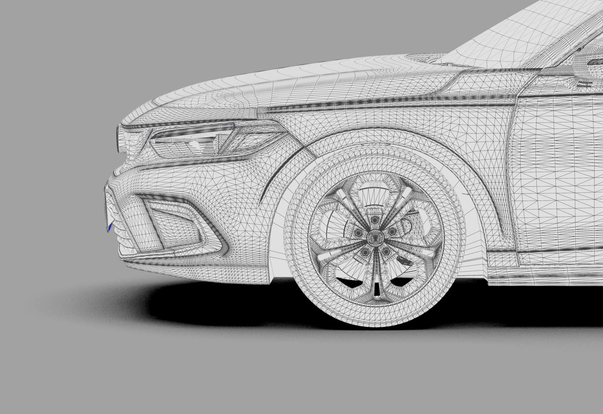 Honda Civic Hatchback Mugen Bodykit 2022 HQ Interior - 3D Model by davidson