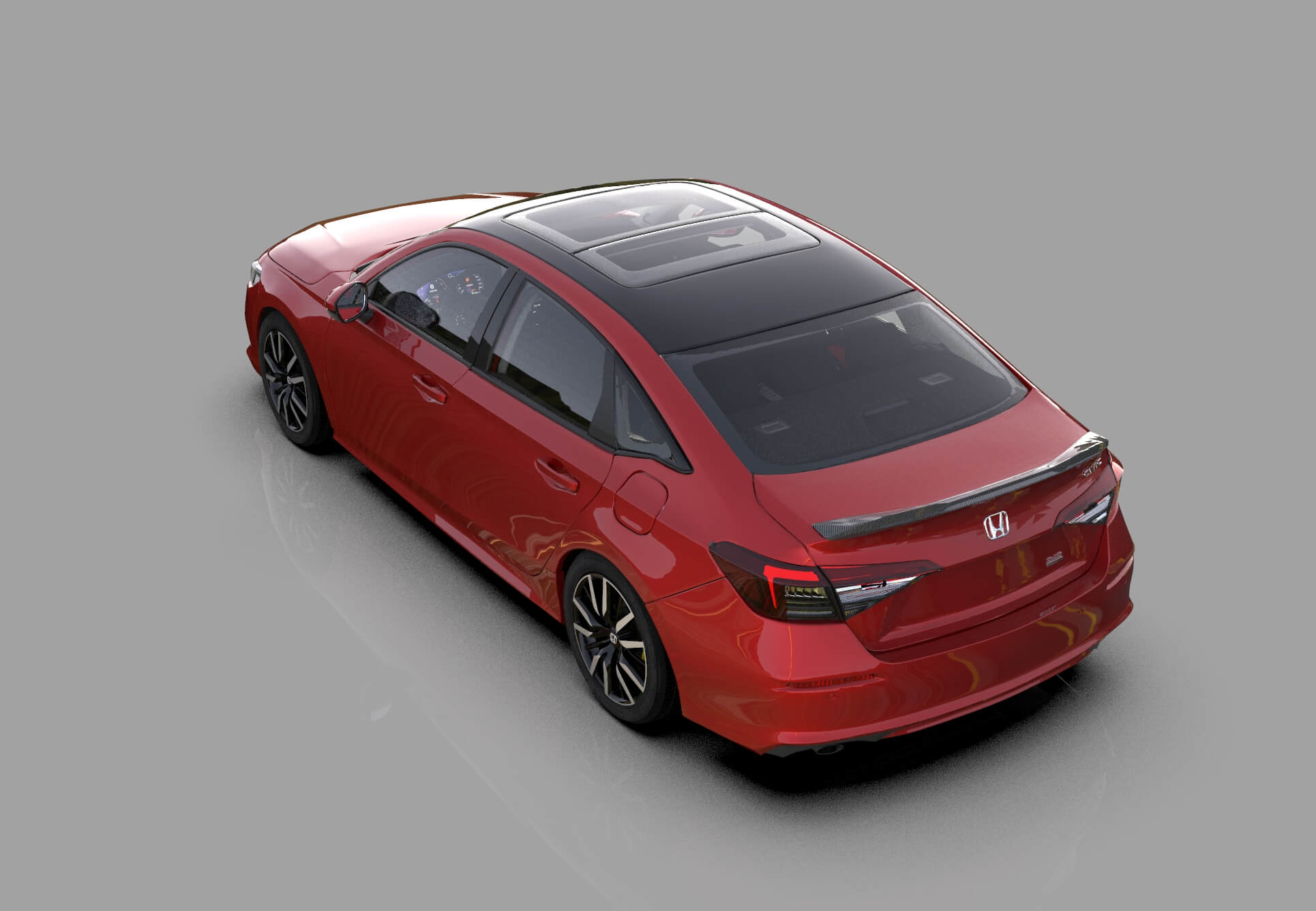 Honda Civic MK11 Sedan 2022 HQ Interior - 3D Model by davidson