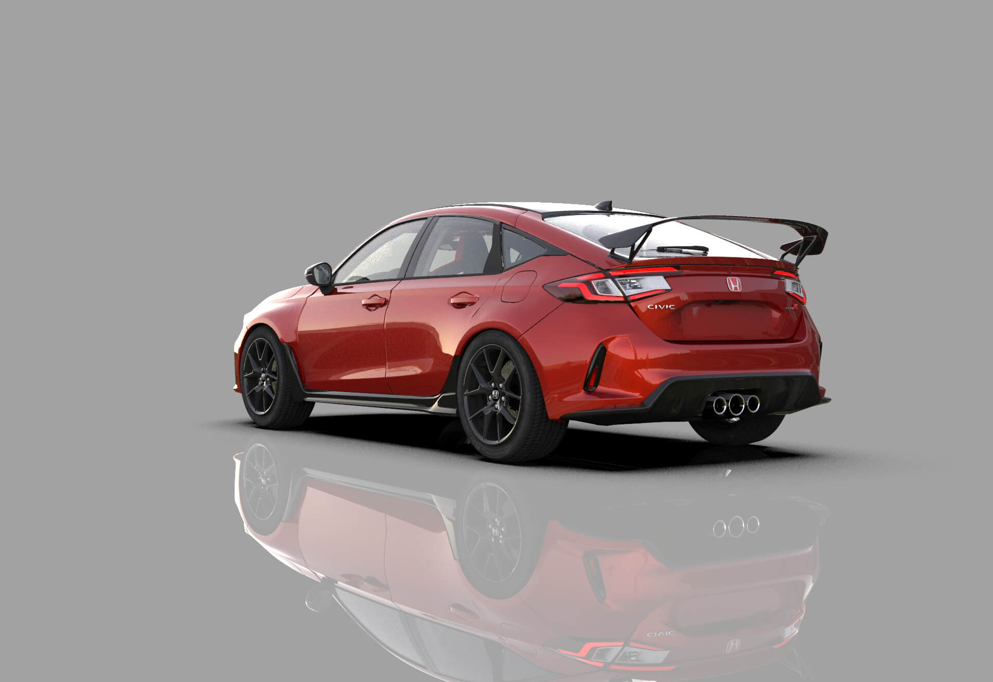 Honda Civic Type R 2022 Mugen Bodykit HQ Interior - 3D Model by davidson