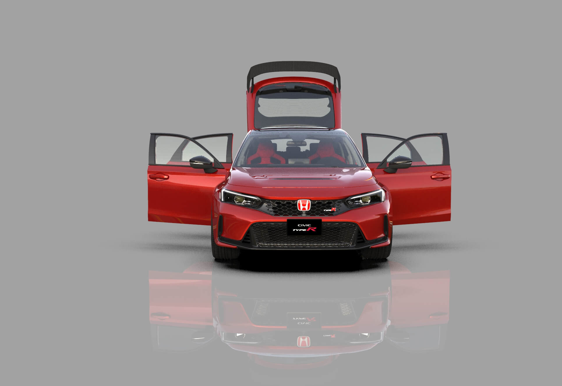 Honda Civic Type R 2022 Mugen Bodykit HQ Interior - 3D Model by davidson