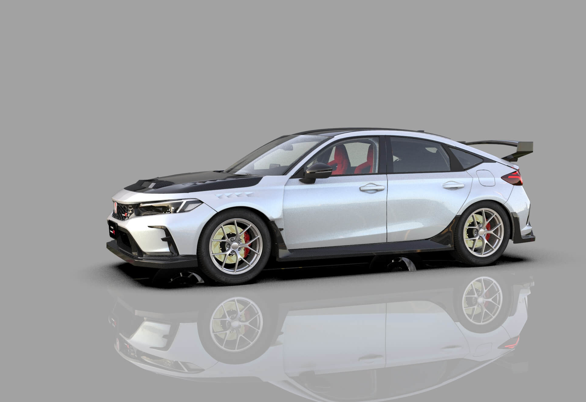 Honda Civic Type R 2022 Mugen Bodykit HQ Interior - 3D Model by davidson