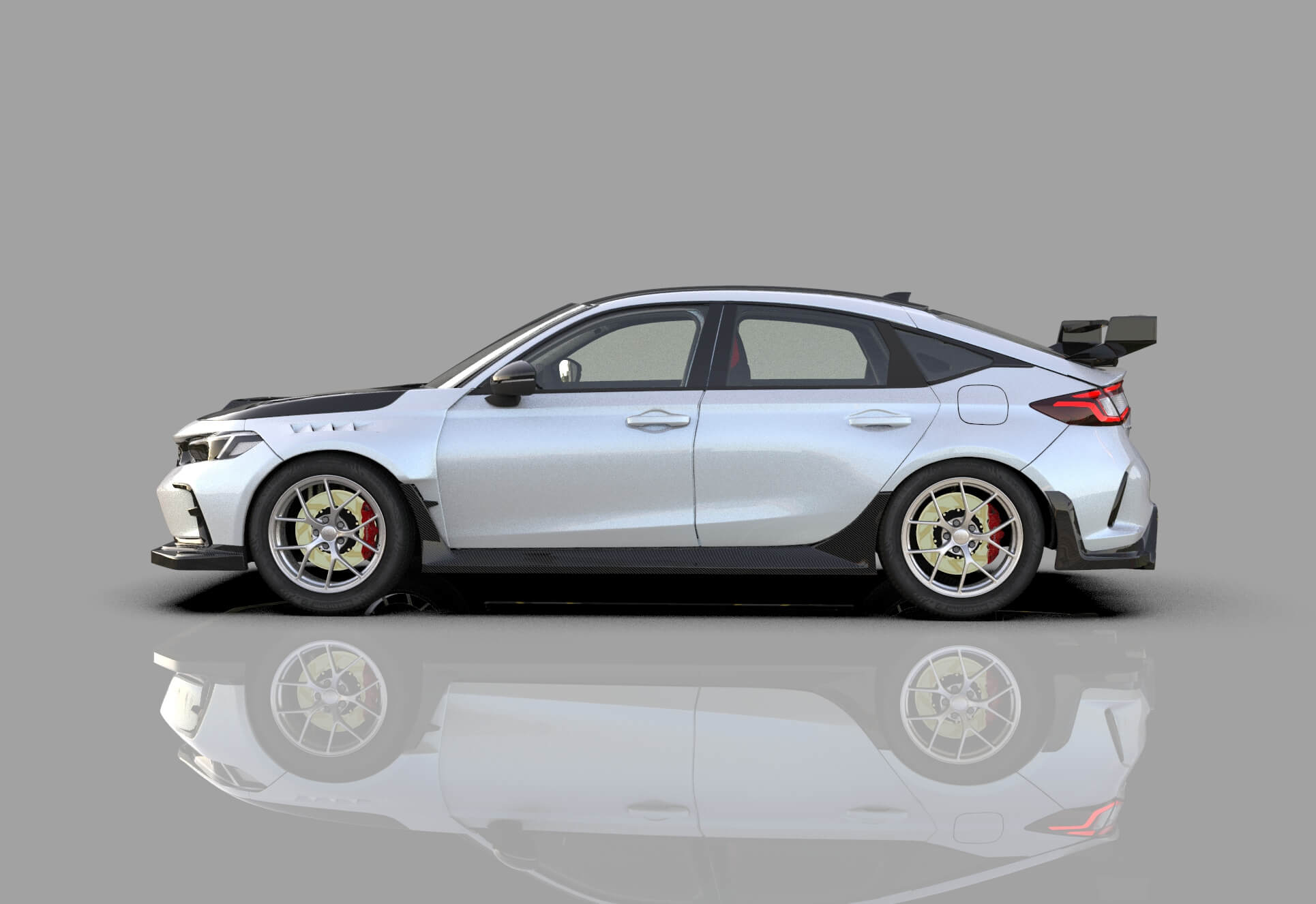 Honda Civic Type R 2022 Mugen Bodykit HQ Interior - 3D Model by davidson