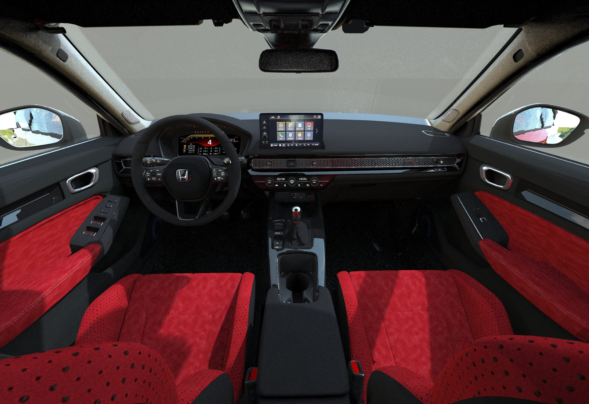 Honda Civic Type R 2022 Mugen Bodykit HQ Interior - 3D Model by davidson