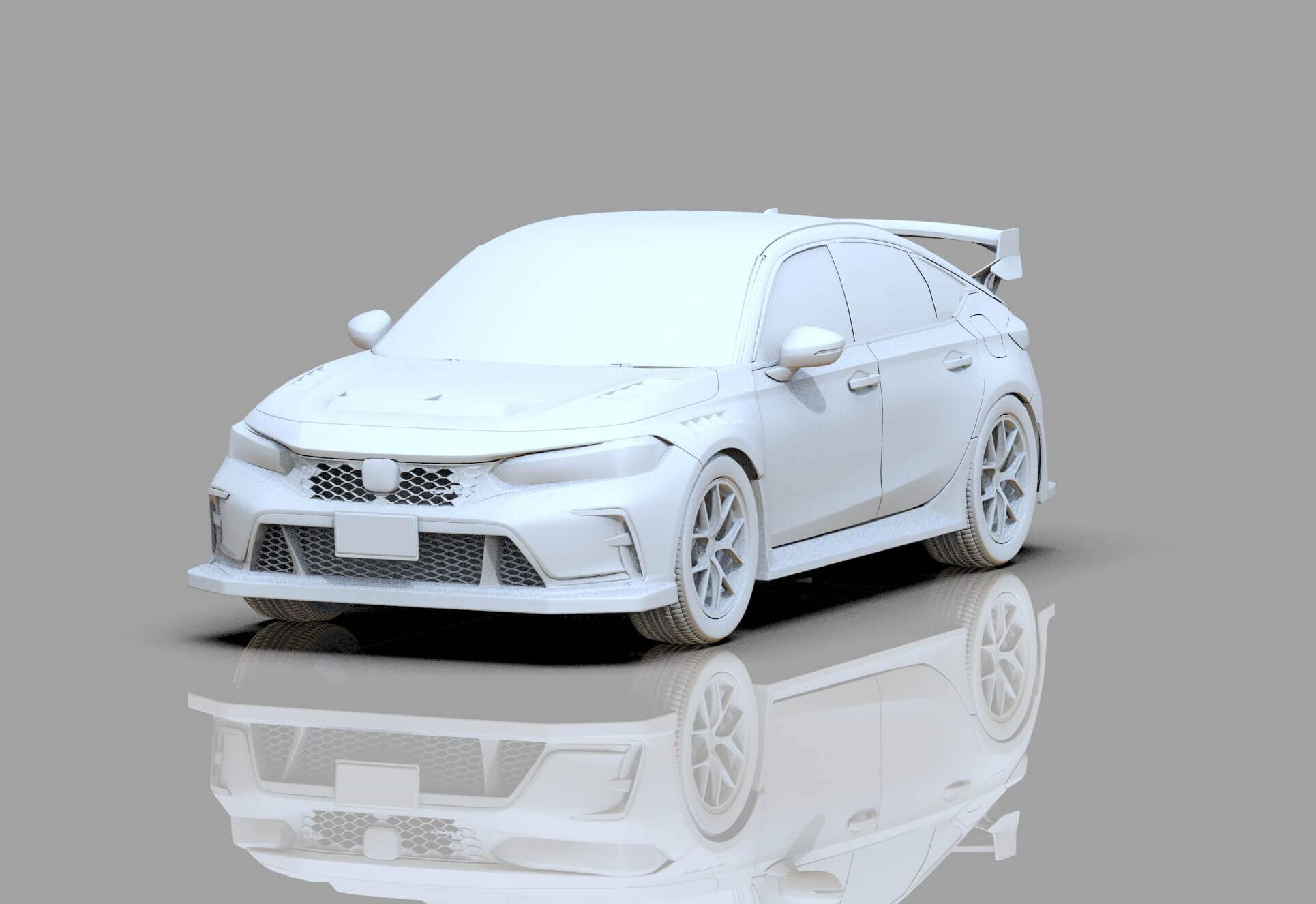 Honda Civic Type R 2022 Mugen Bodykit HQ Interior - 3D Model by davidson
