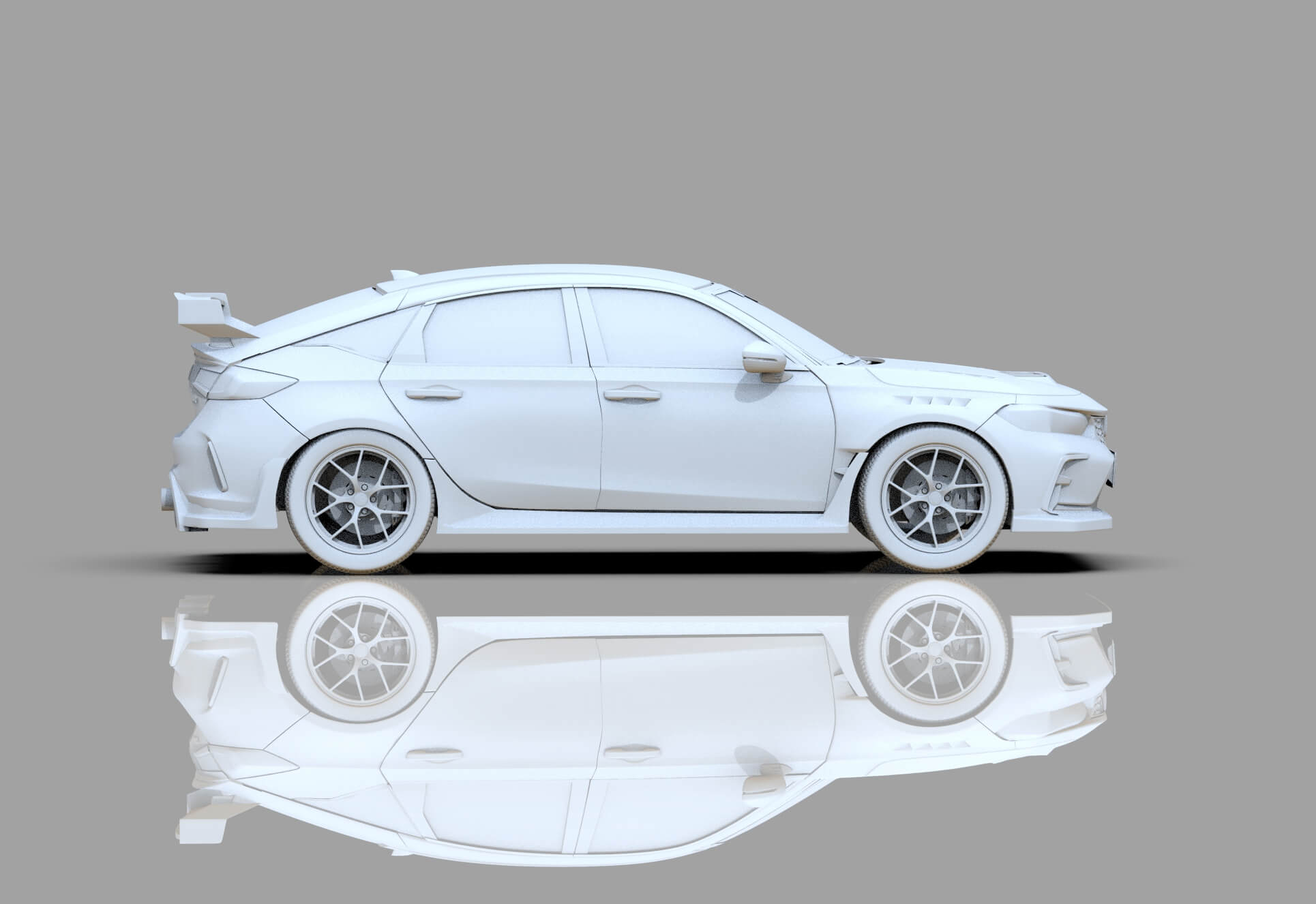 Honda Civic Type R 2022 Mugen Bodykit HQ Interior - 3D Model by davidson