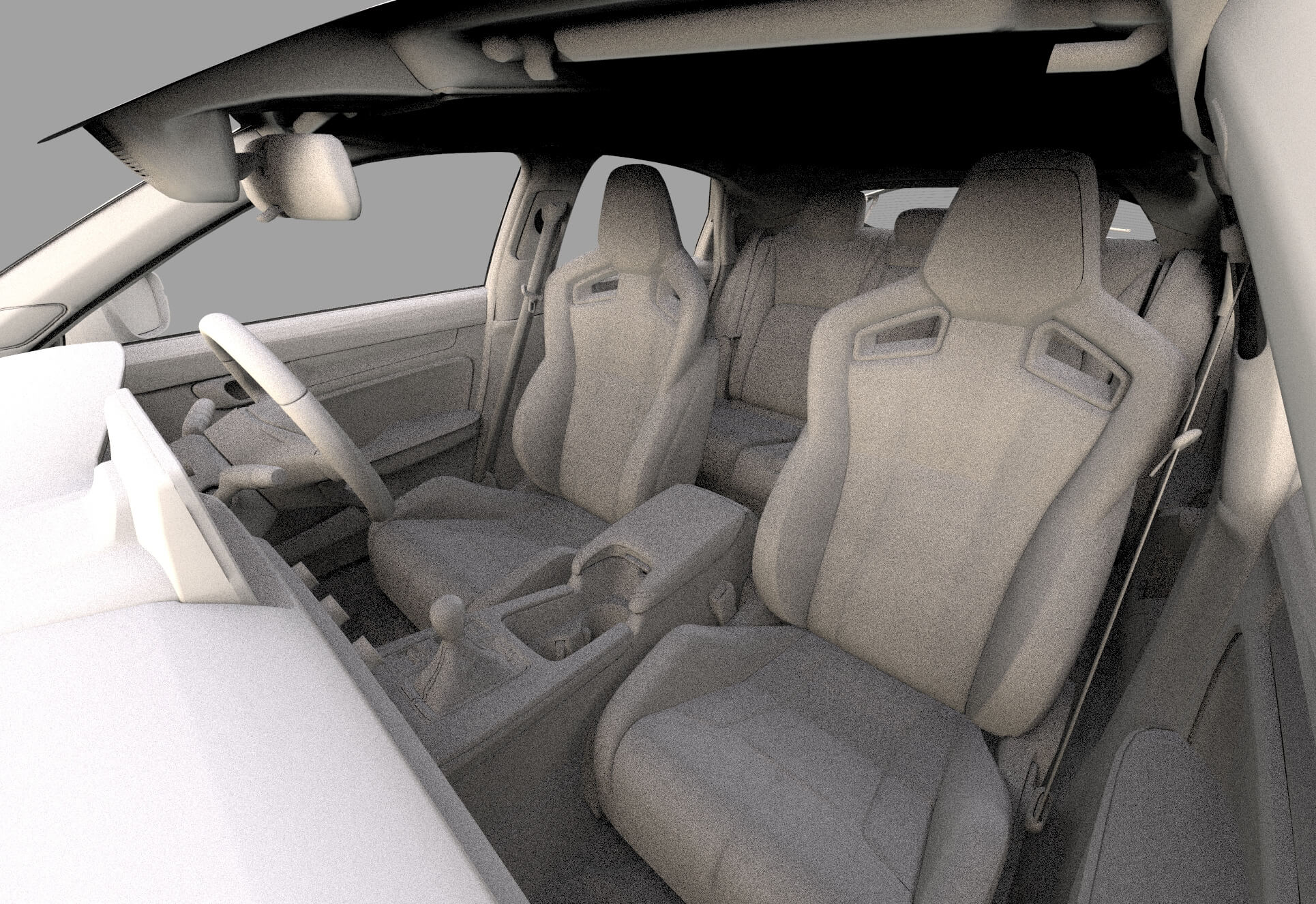 Honda Civic Type R 2022 Mugen Bodykit HQ Interior - 3D Model by davidson