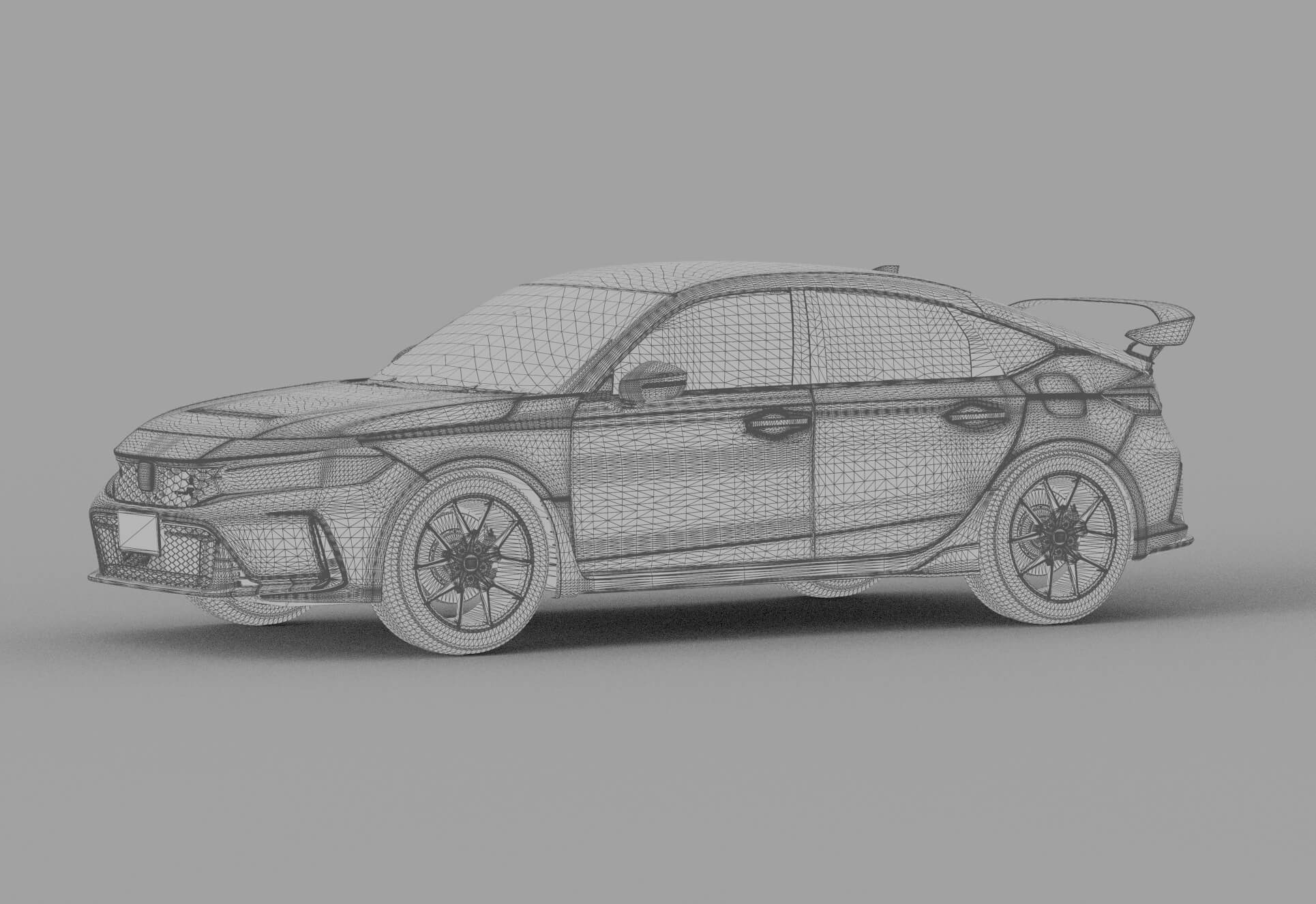 Honda Civic Type R 2022 Mugen Bodykit HQ Interior - 3D Model by davidson