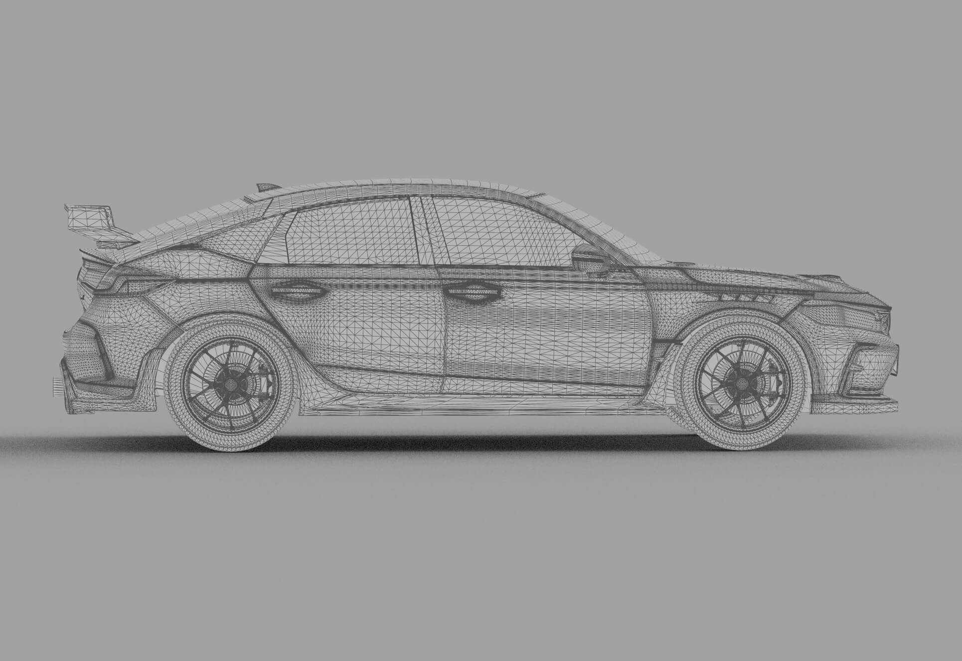 Honda Civic Type R 2022 Mugen Bodykit HQ Interior - 3D Model by davidson