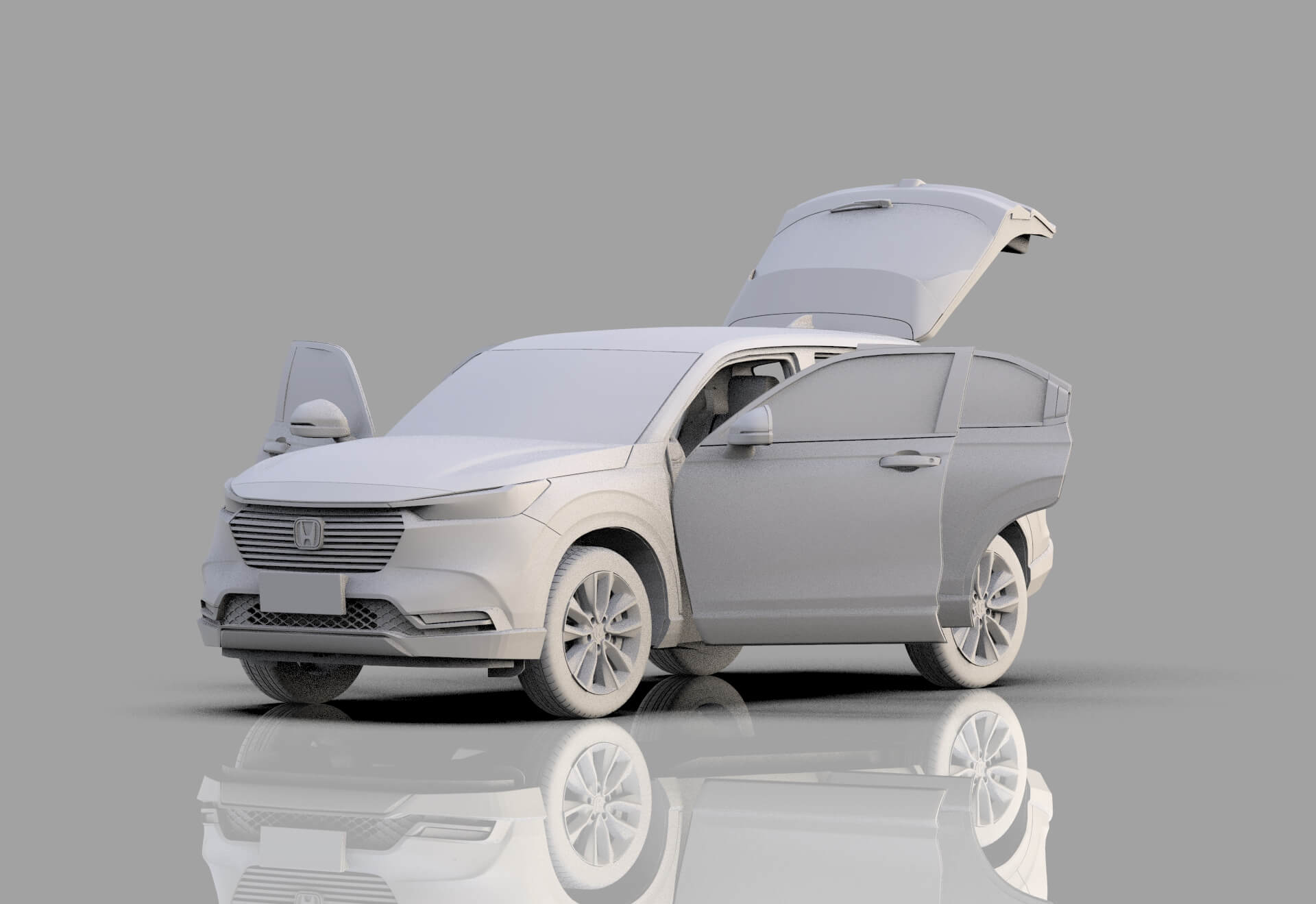 Honda HR-V 2021 HQ Interior 3D Model by davidson