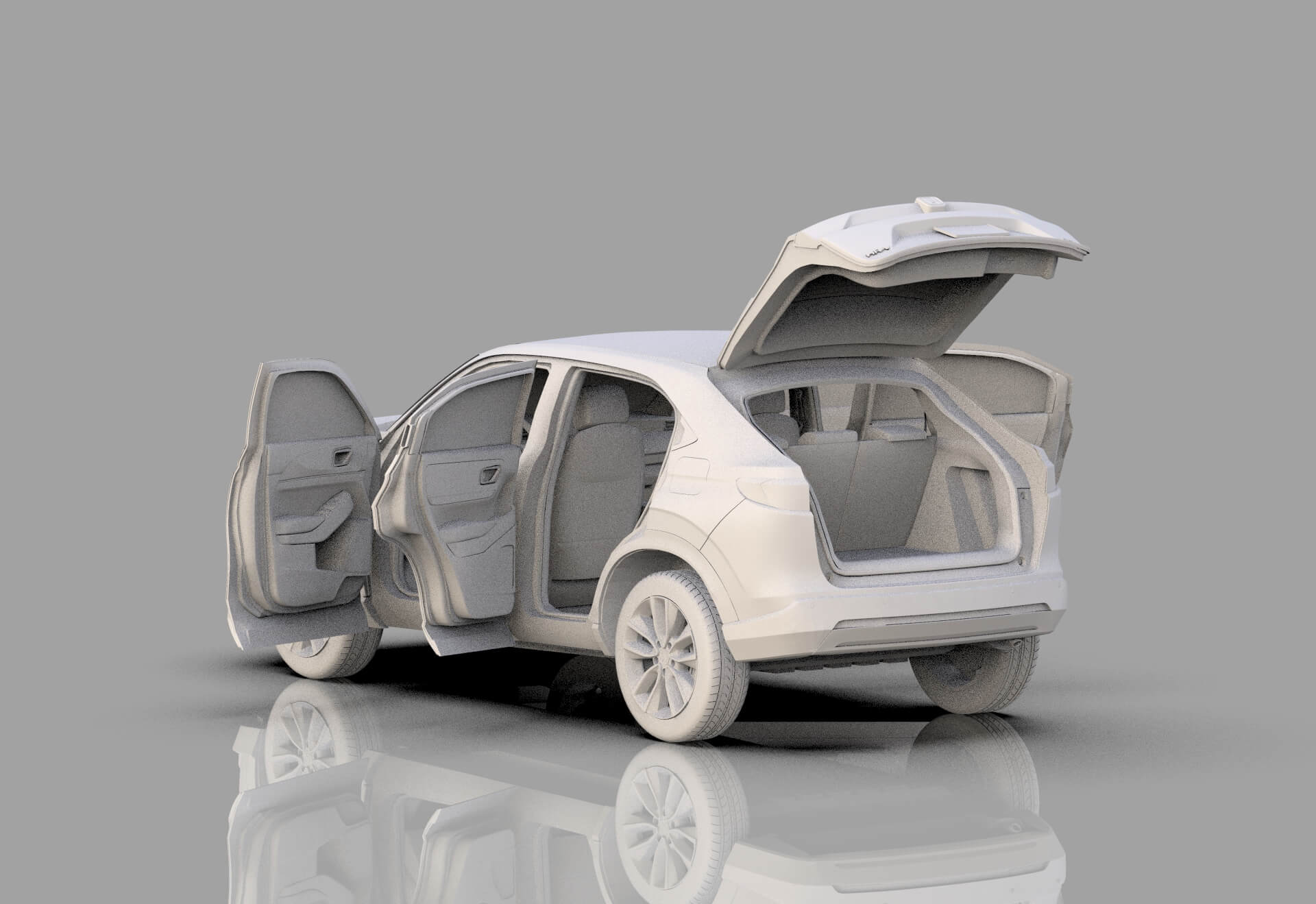 Honda HR-V 2021 HQ Interior 3D Model by davidson