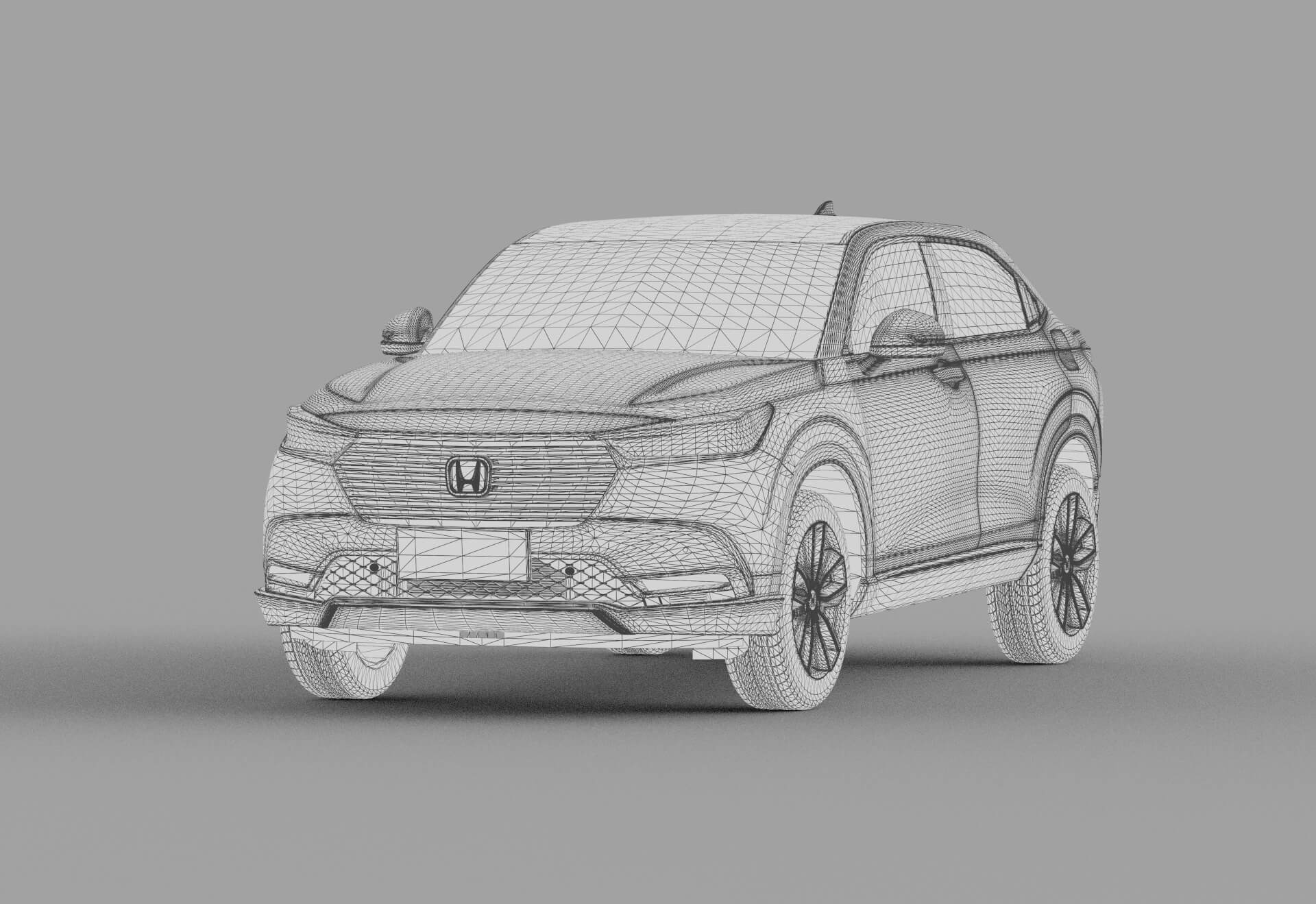 Honda HR-V 2021 HQ Interior 3D Model by davidson