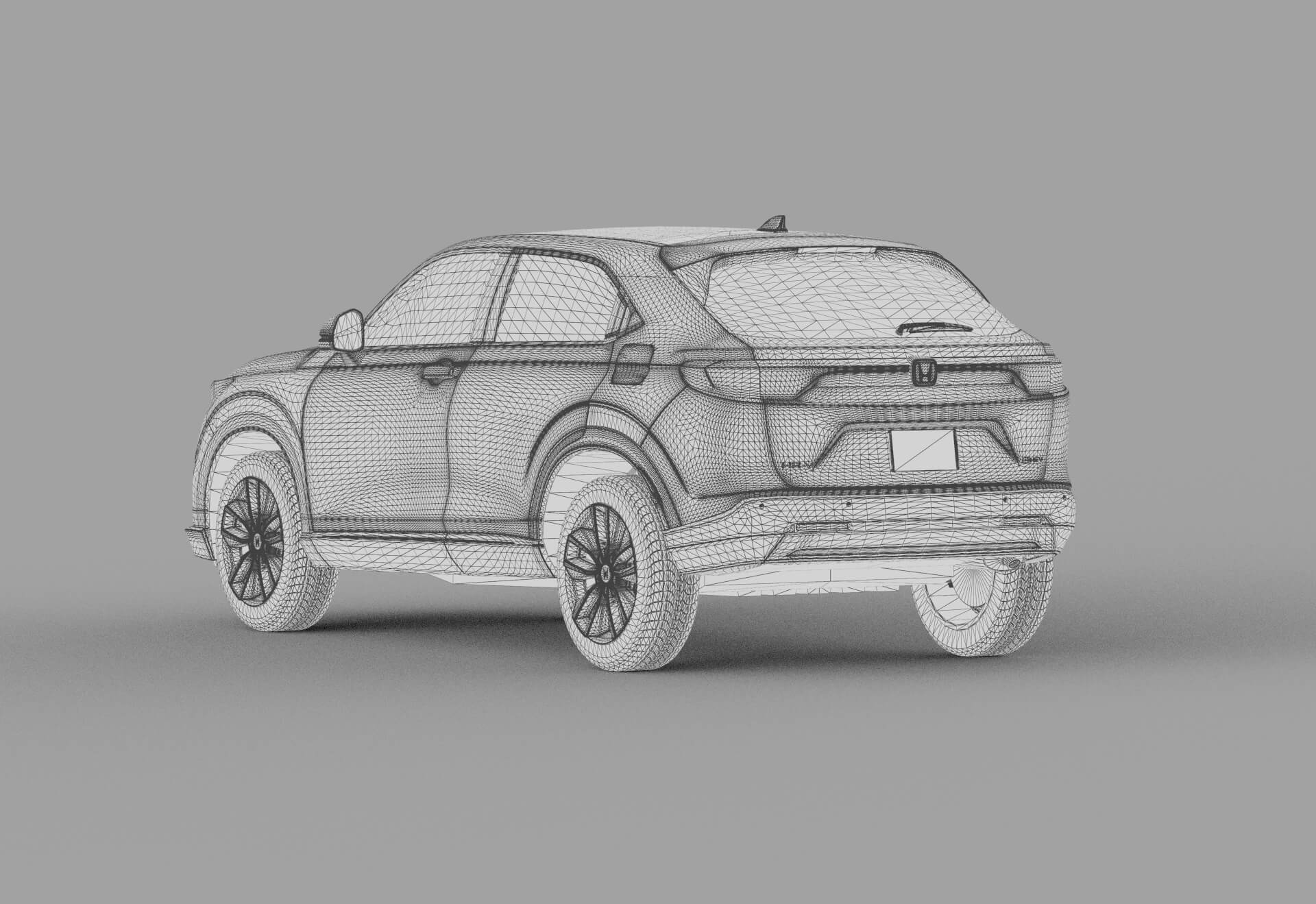 Honda HR-V 2021 HQ Interior 3D Model by davidson