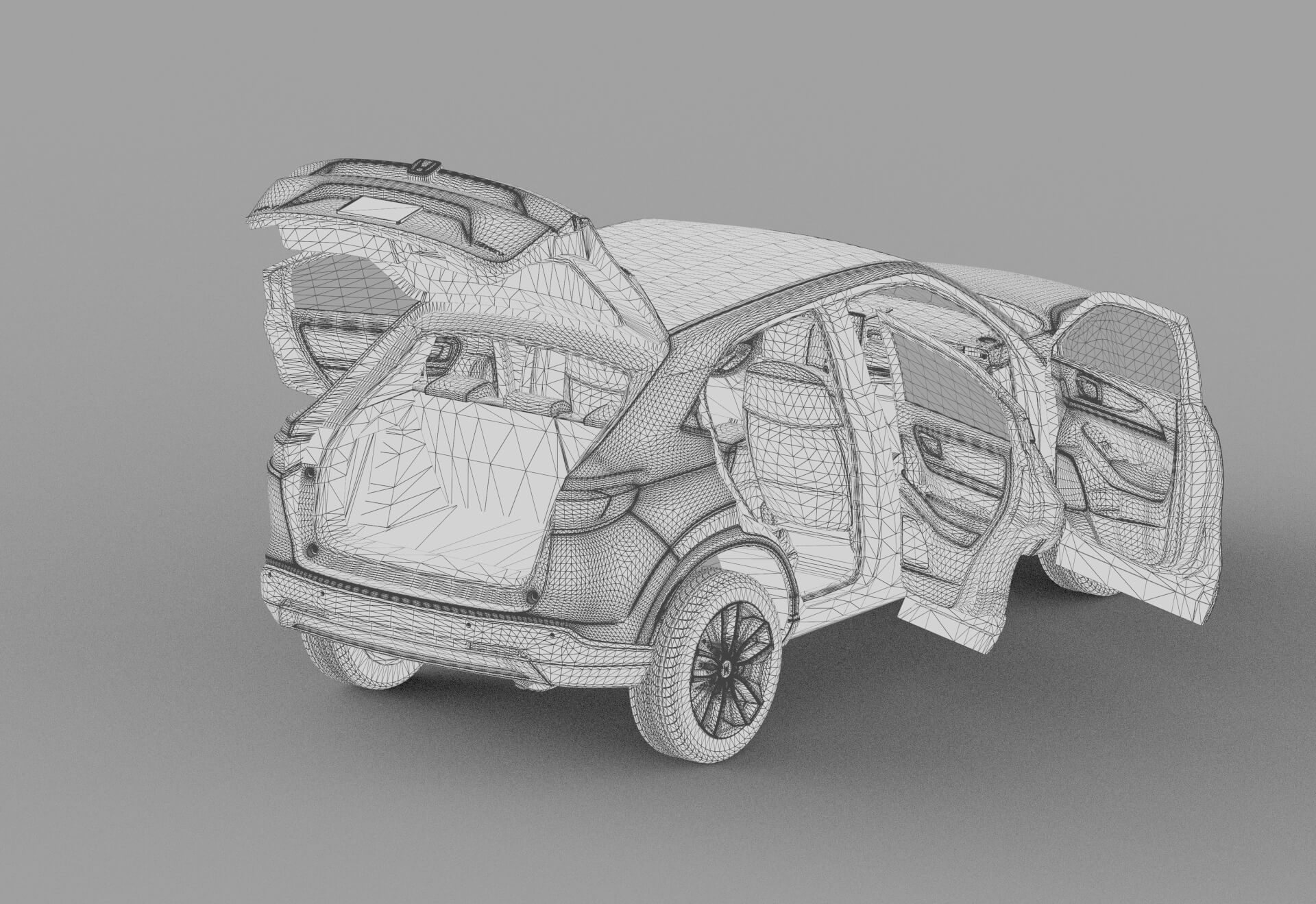 Honda HR-V 2021 HQ Interior 3D Model by davidson